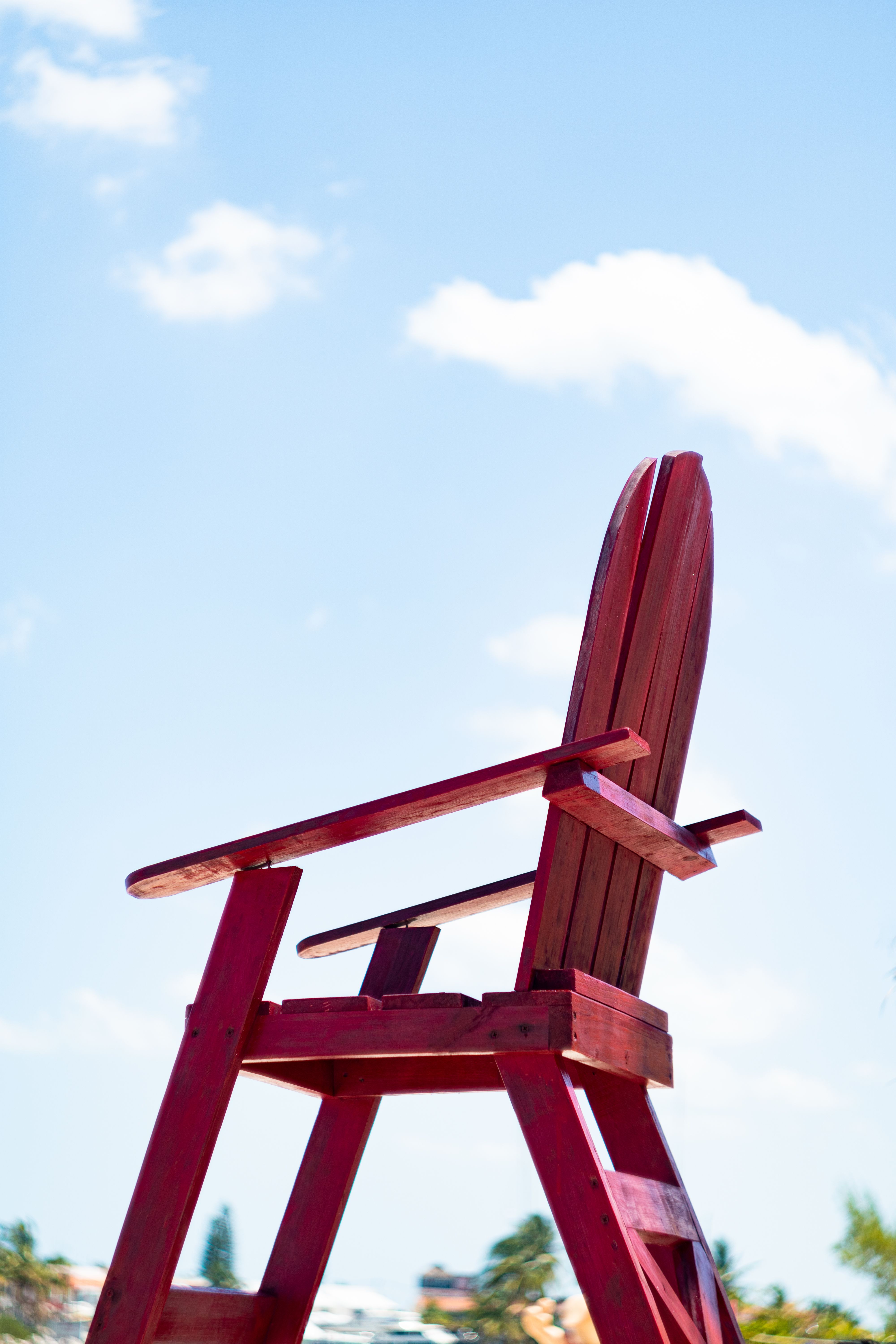 Red, Wooden Chair · Free Stock Photo