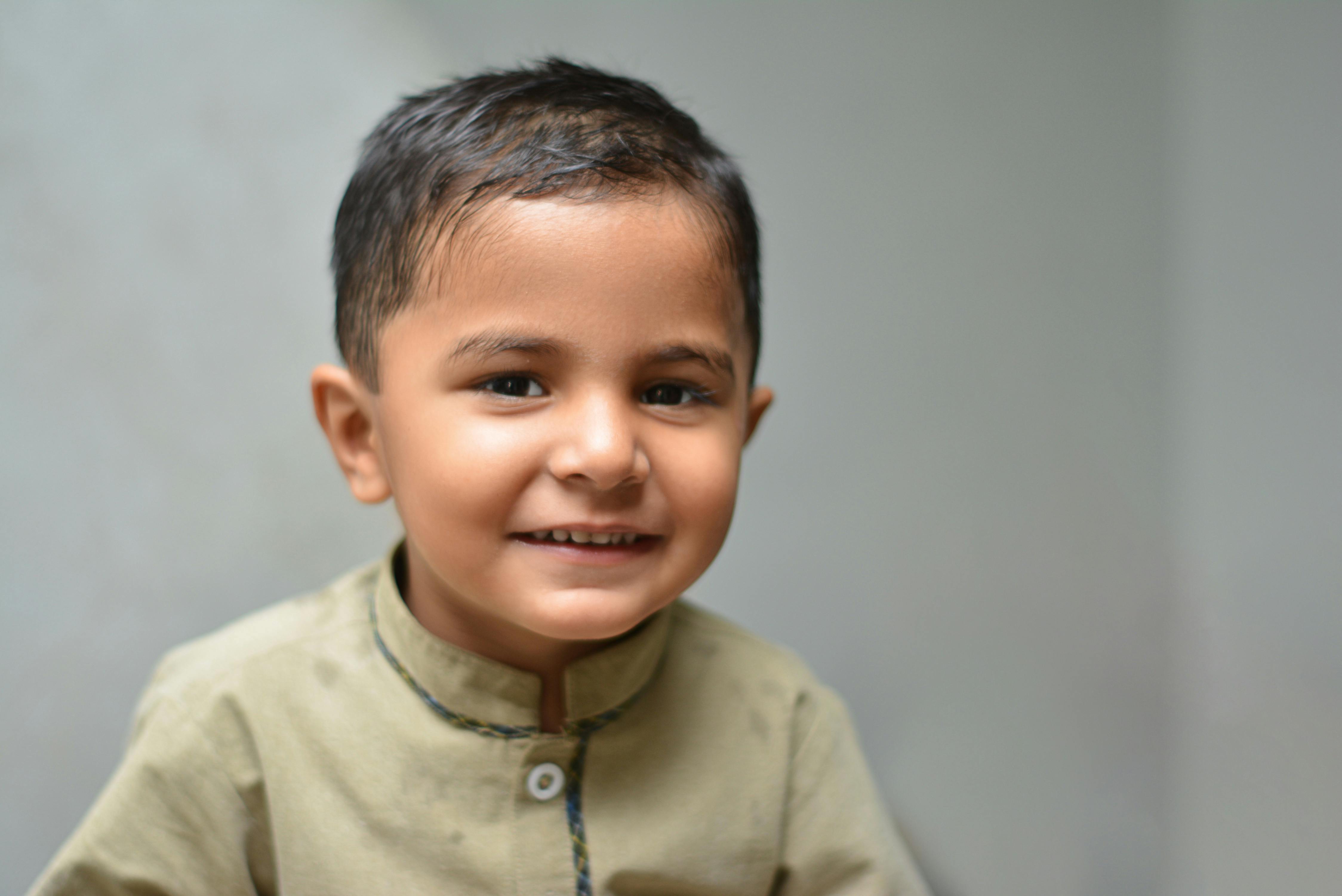 Portrait of a Happy Little Boy · Free Stock Photo