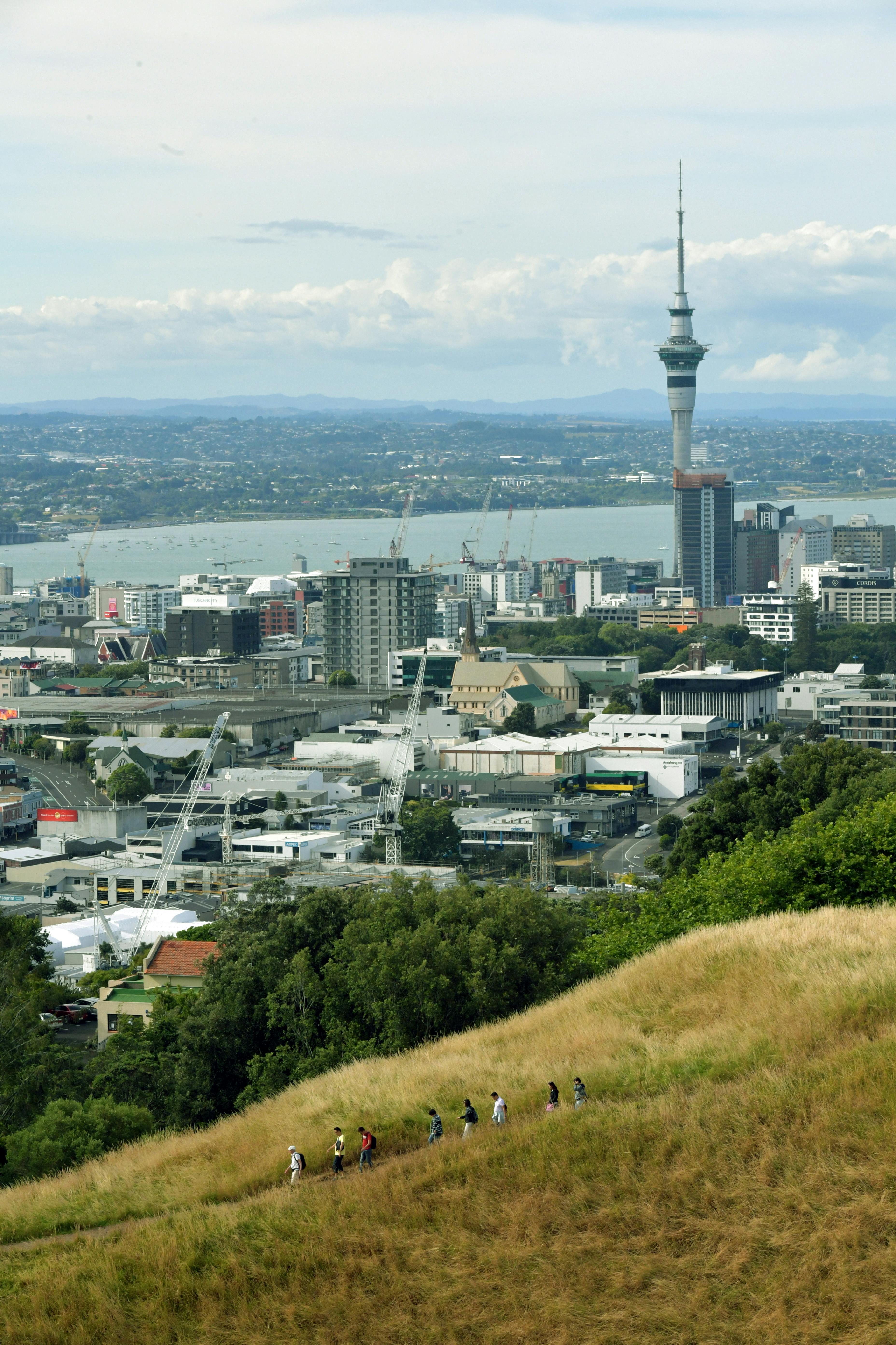 The Pink Lightpath of Auckland, New Zealand · Free Stock Photo