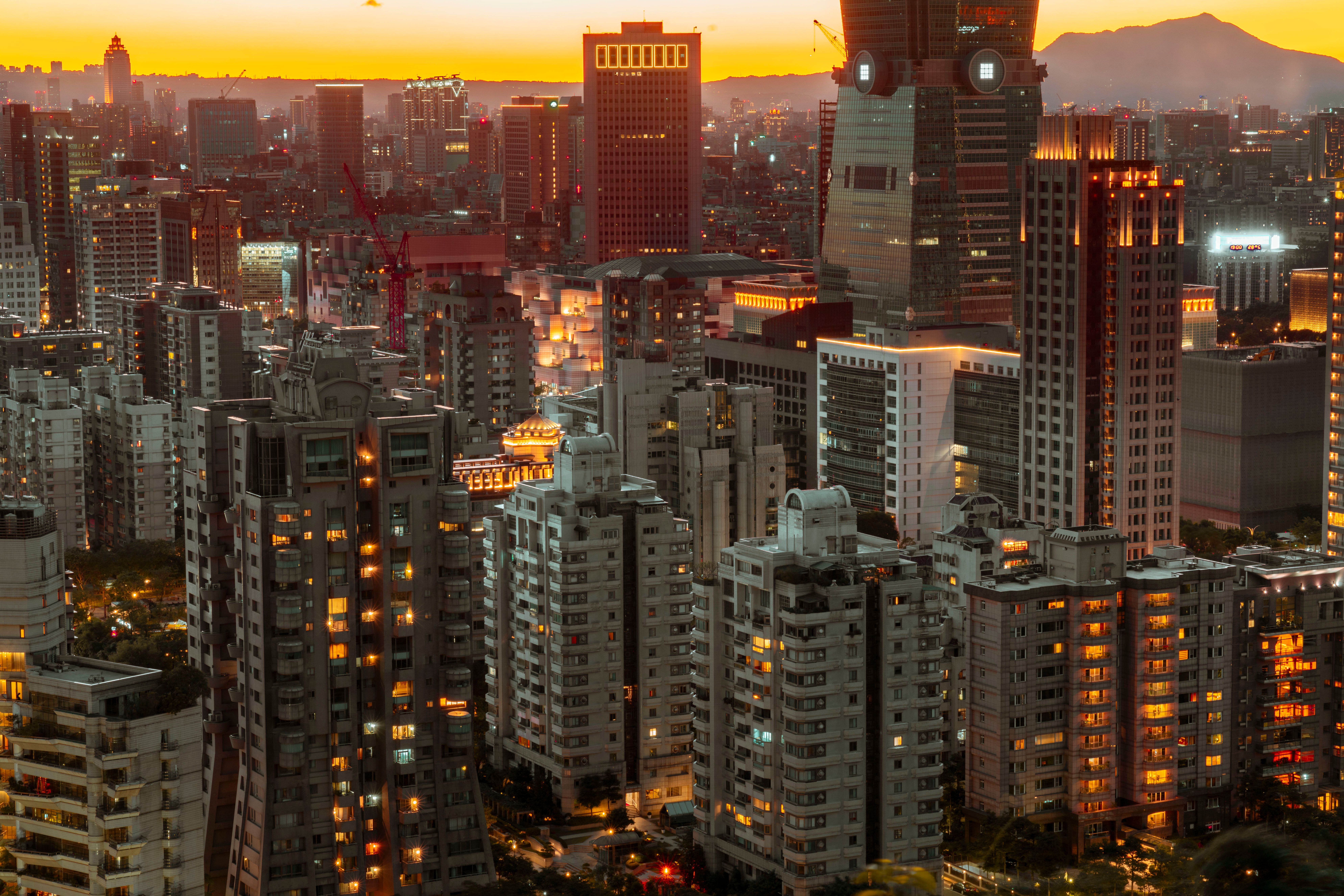 Photo of a City at Sunset · Free Stock Photo