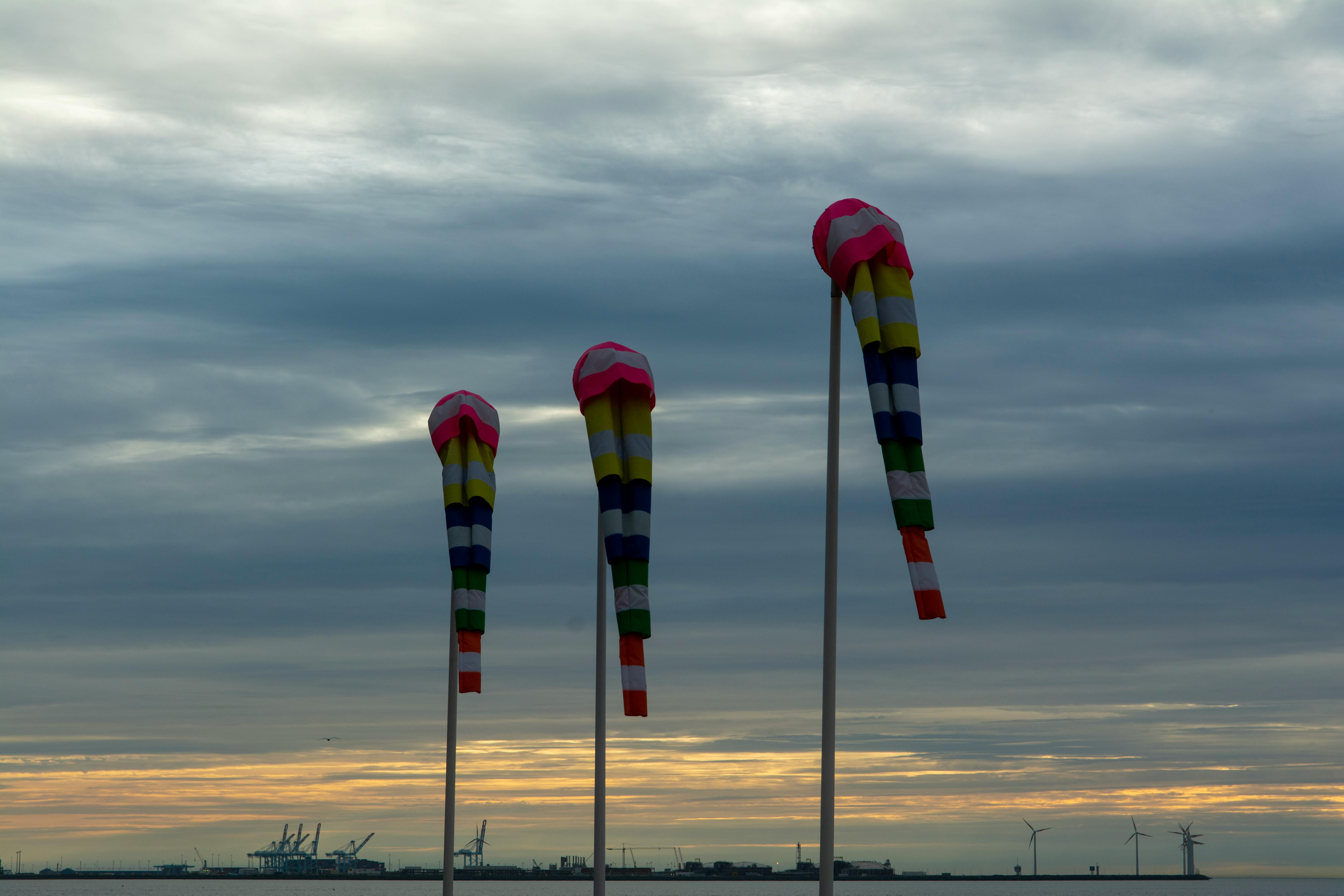 Wind Indicators in Seaside · Free Stock Photo