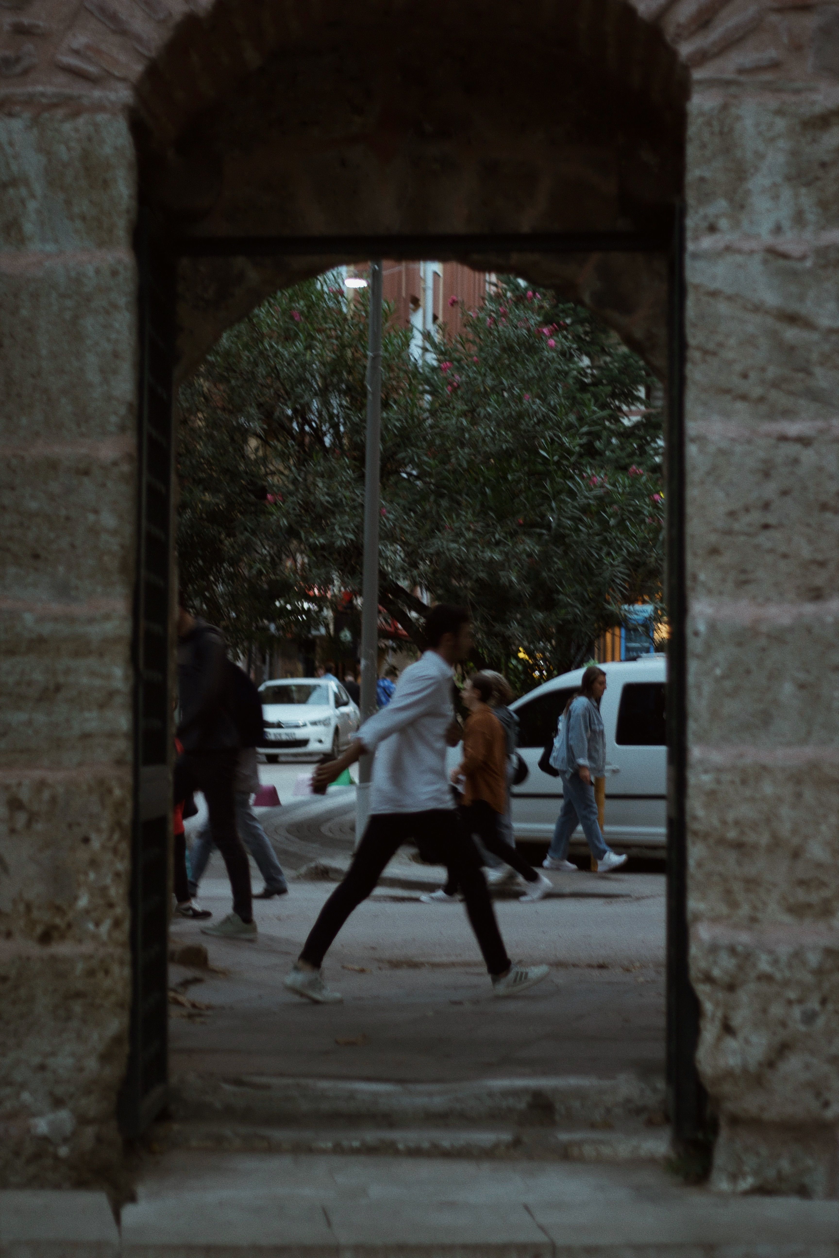 Pedestrian on Sidewalk · Free Stock Photo