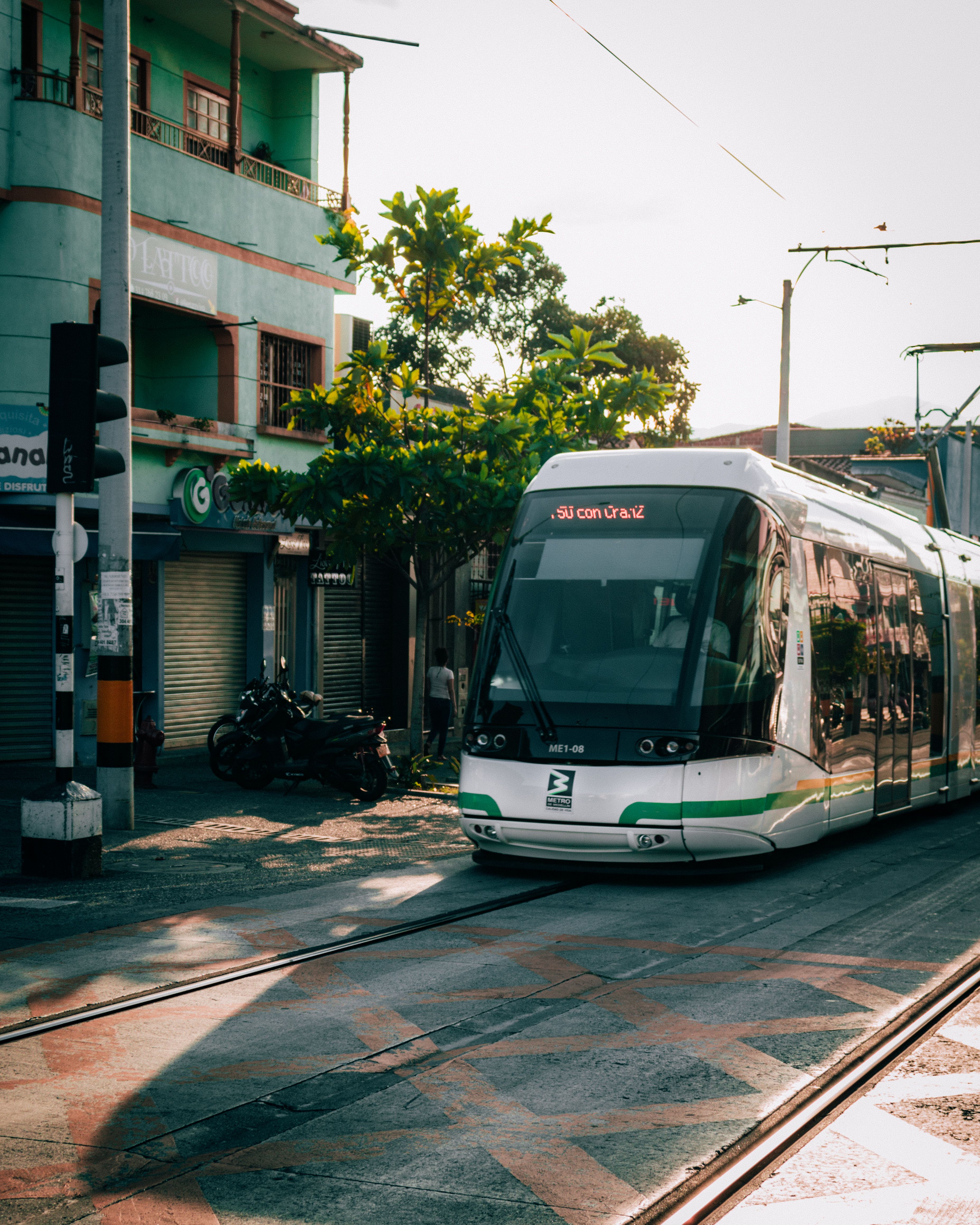 Modern Tram in a City Street · Free Stock Photo