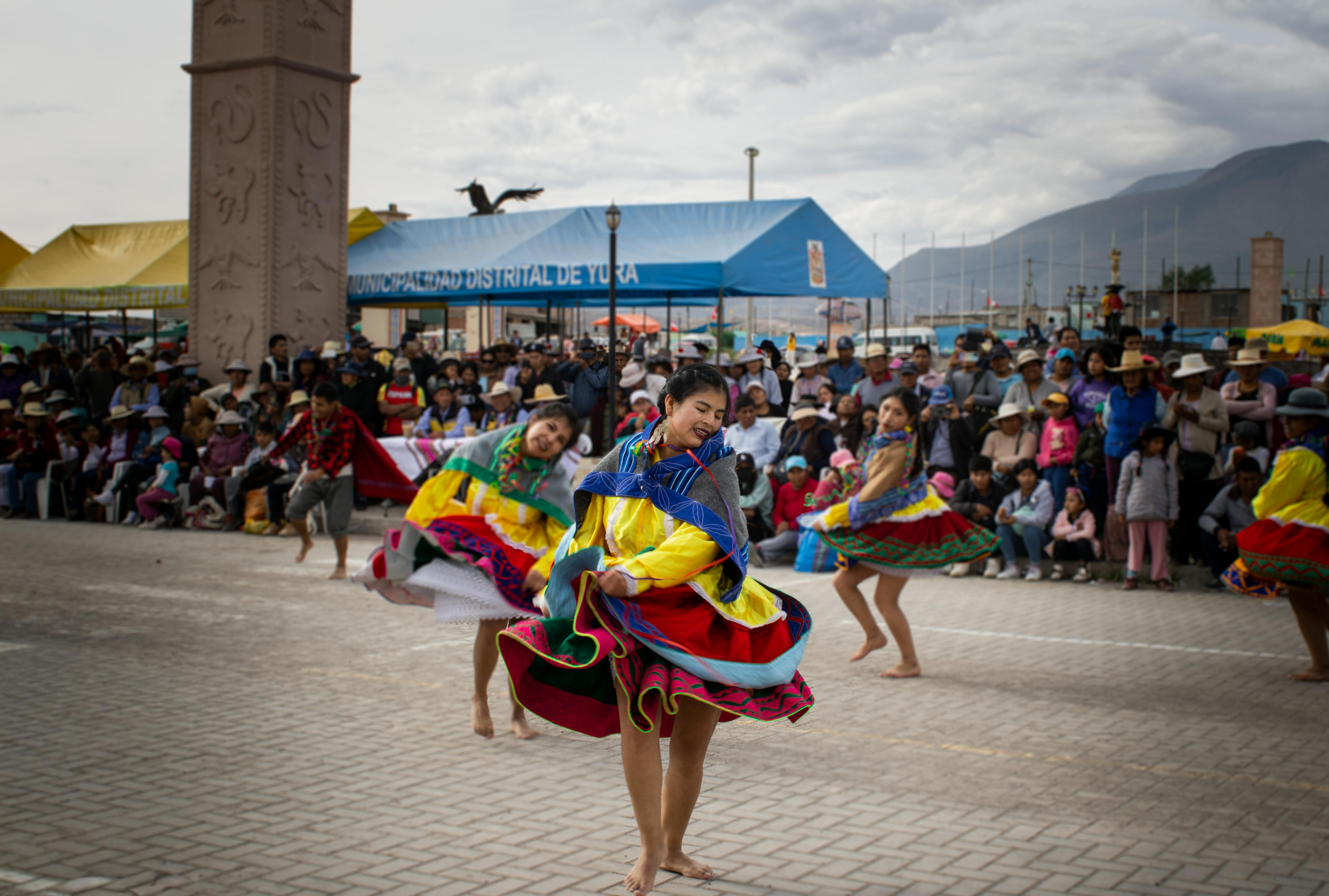 Women Dancing in Traditional Dresses · Free Stock Photo