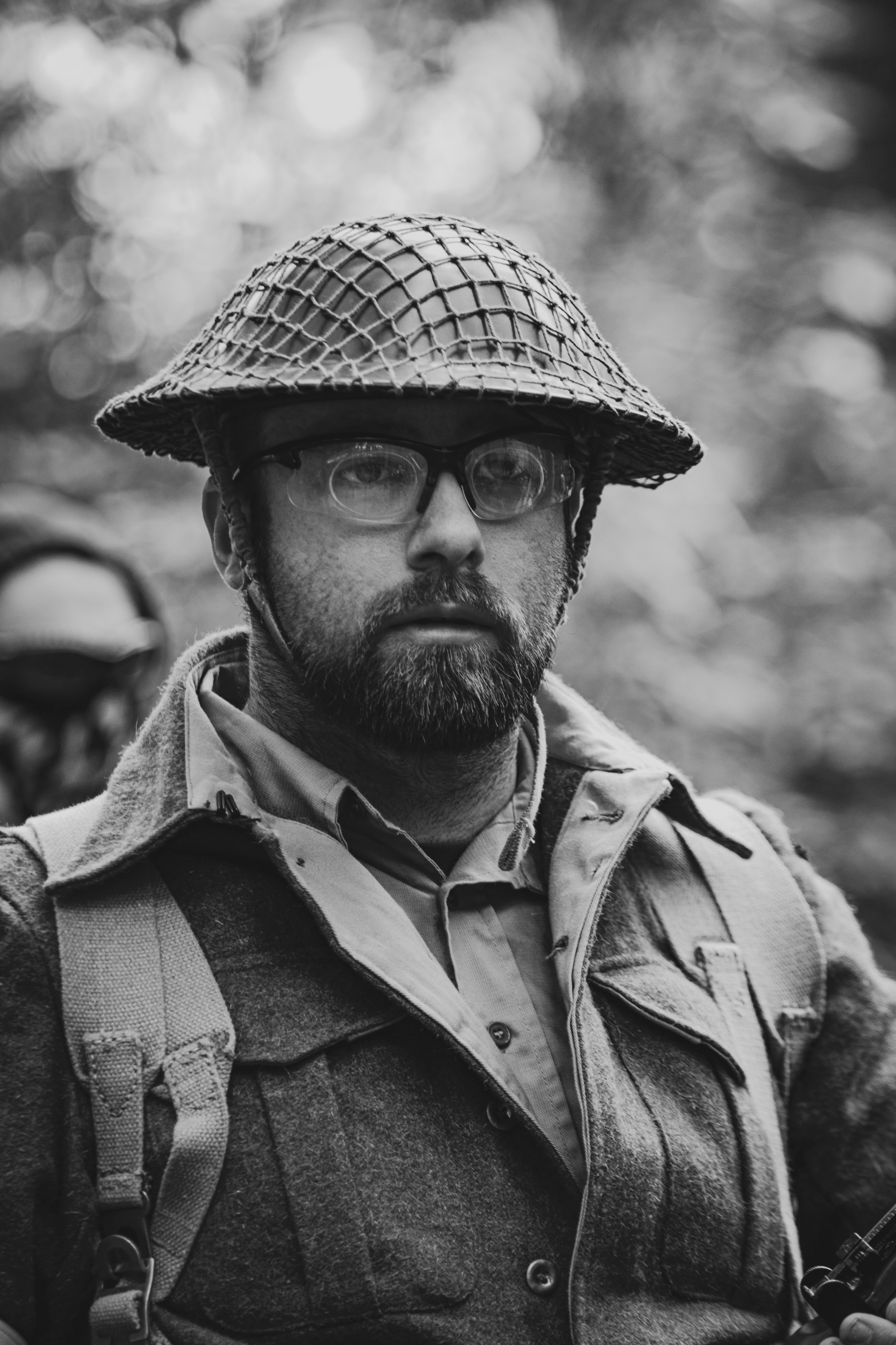 Portrait of Soldier Wearing Helmet · Free Stock Photo