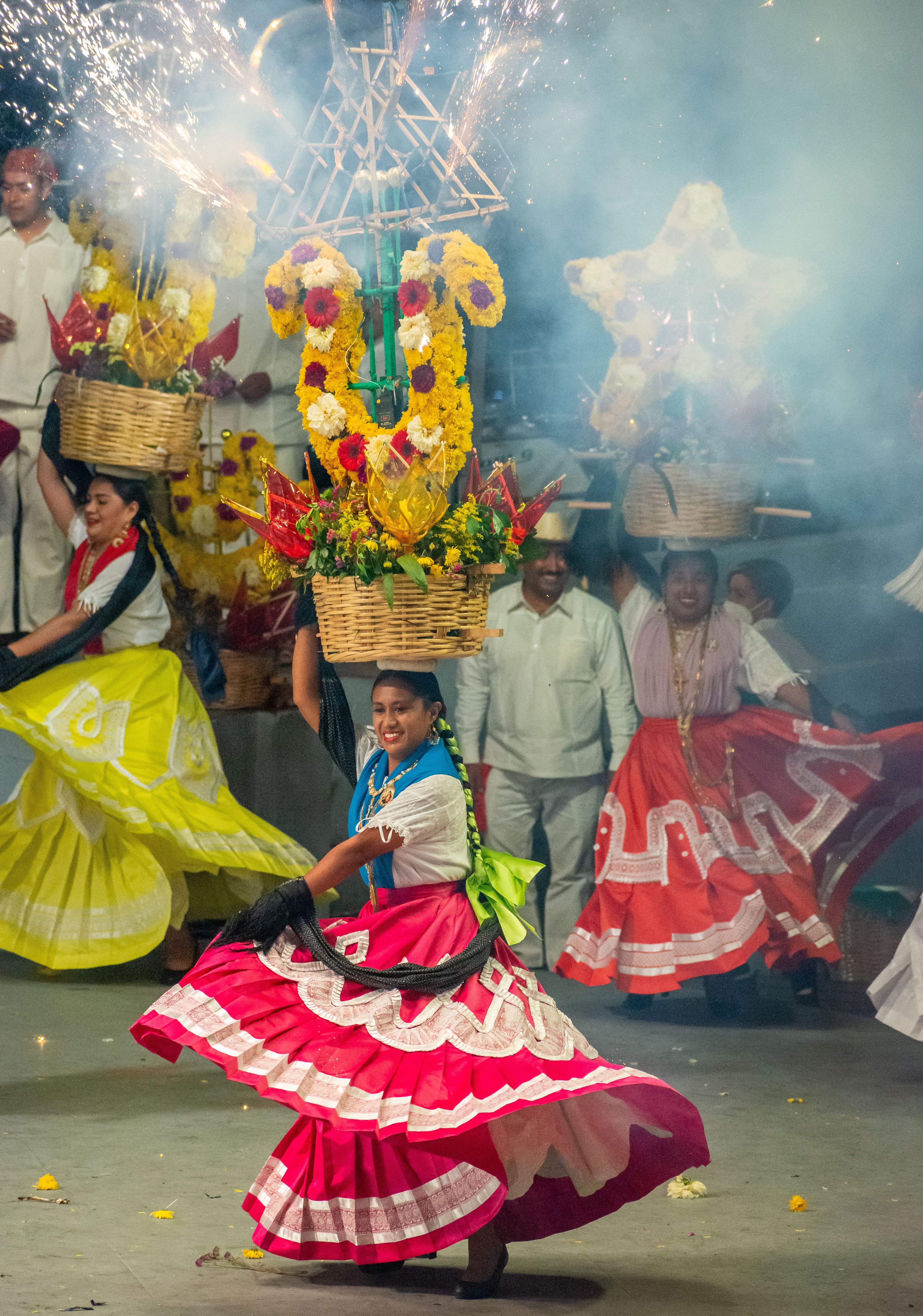 A group of people in colorful dresses dancing · Free Stock Photo