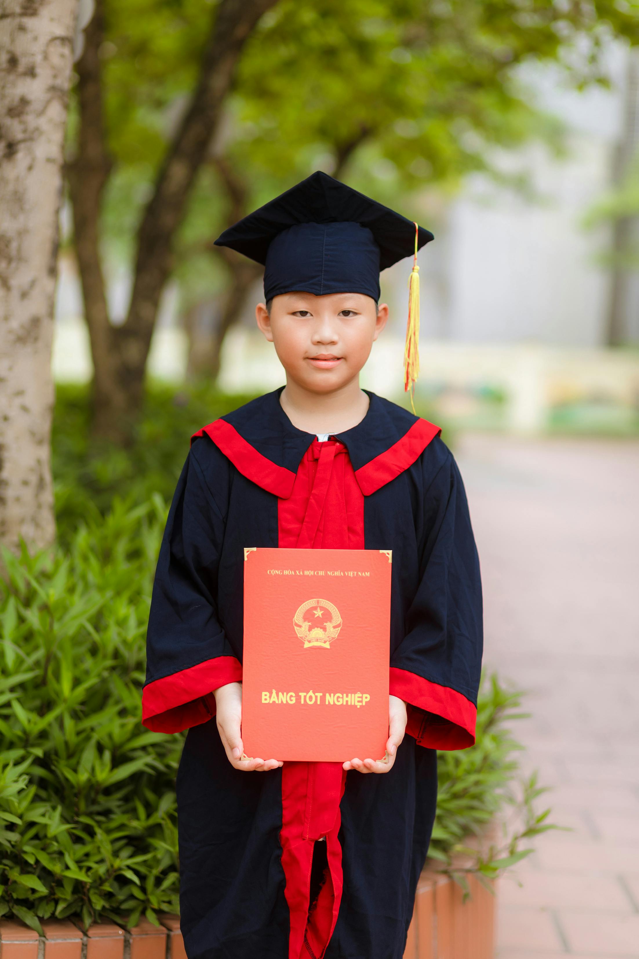 A Graduate Wearing a Mortarboard and a Graduation Gown · Free Stock Photo