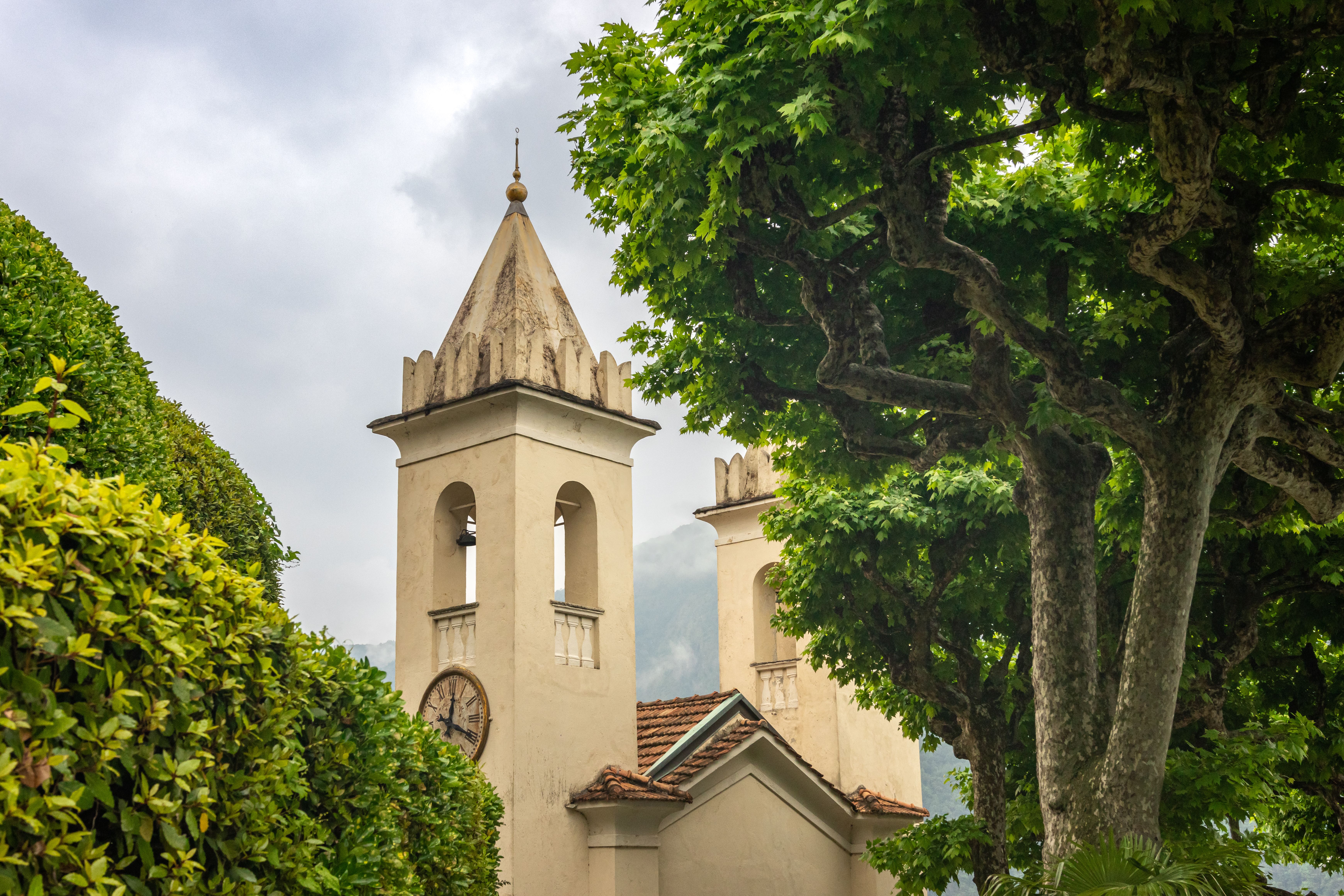 Church Tower and Trees · Free Stock Photo
