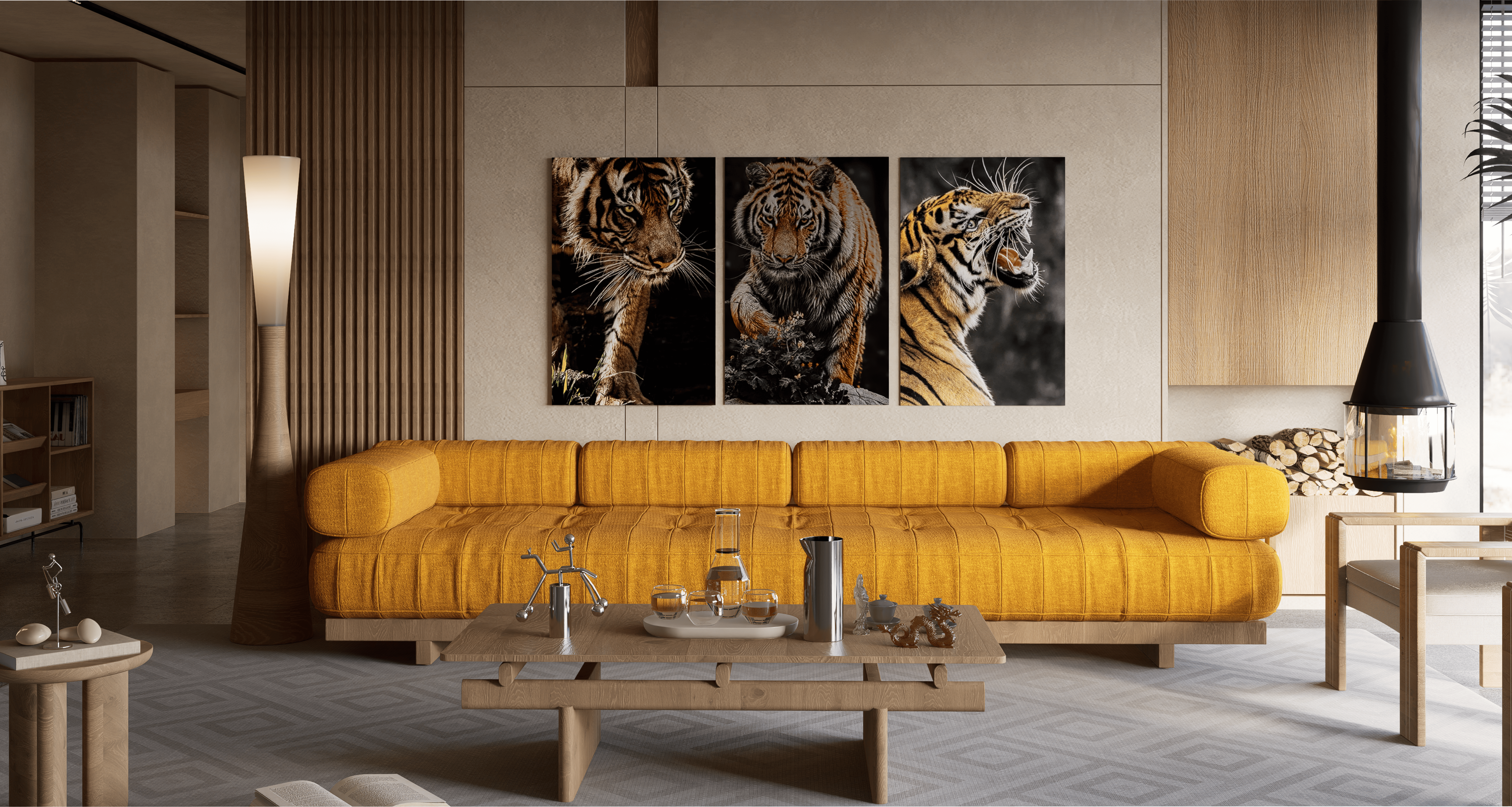 Tigers Images in Room · Free Stock Photo