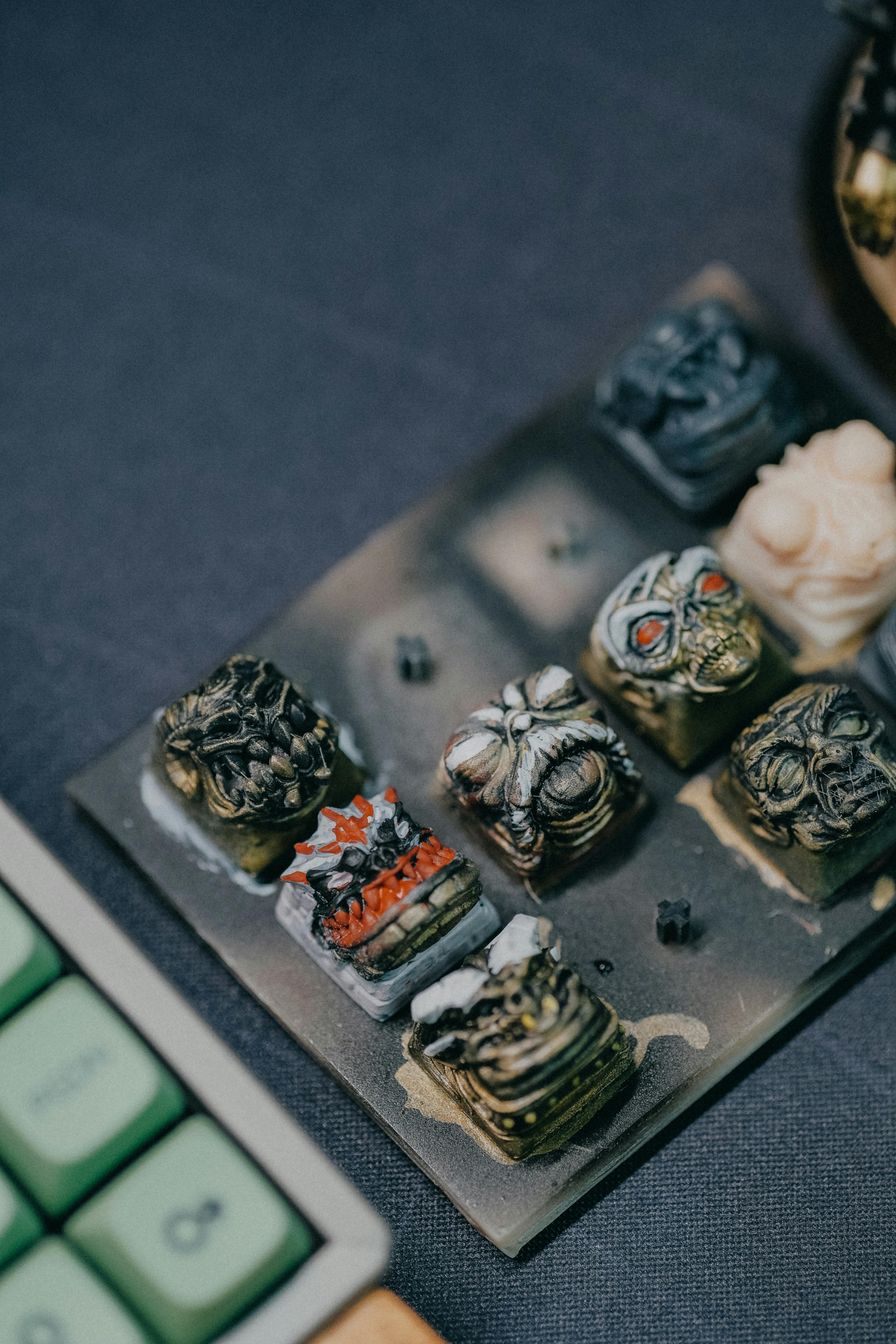 Skulls Keys on Keyboard · Free Stock Photo