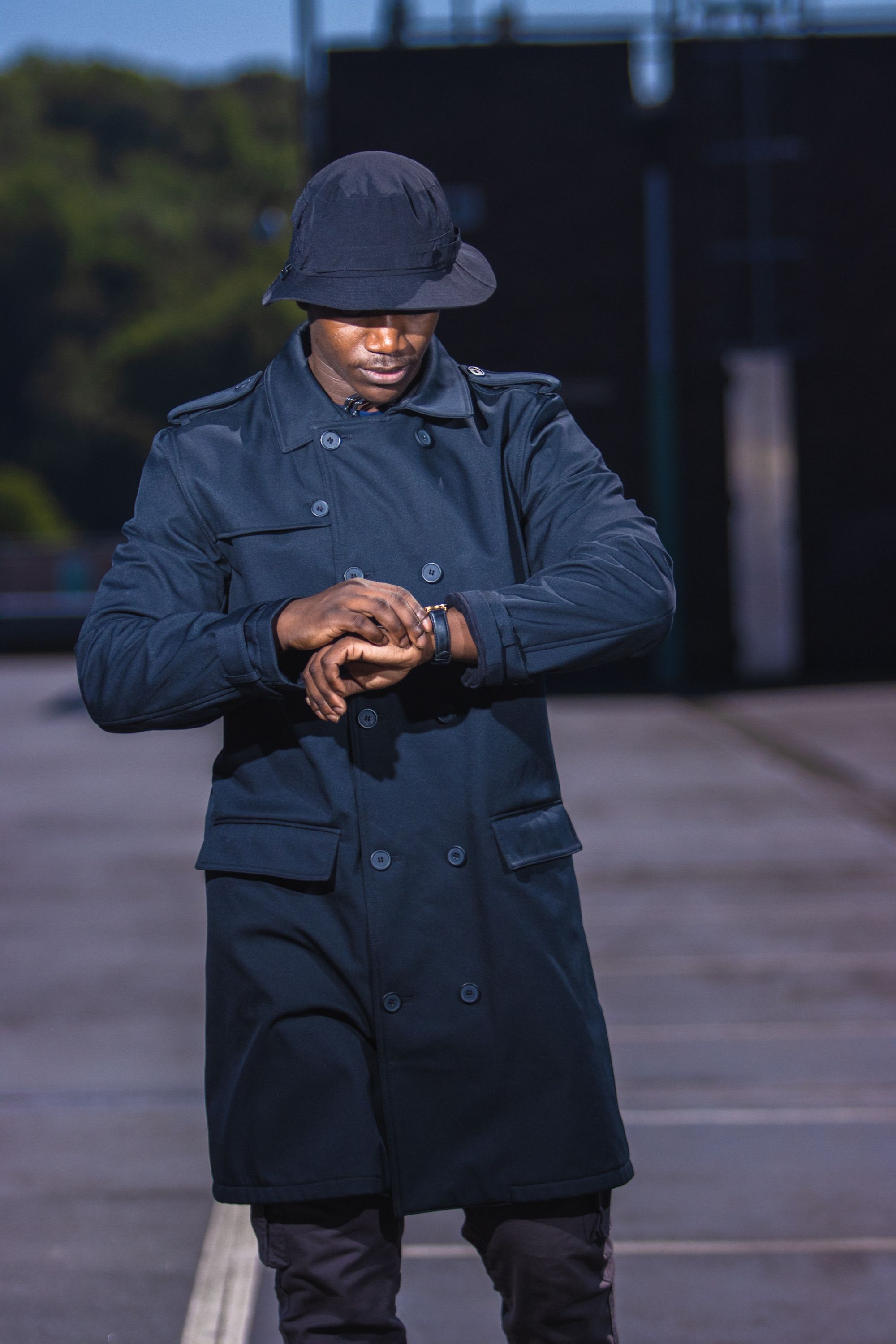 Man Posing on Street in Town · Free Stock Photo