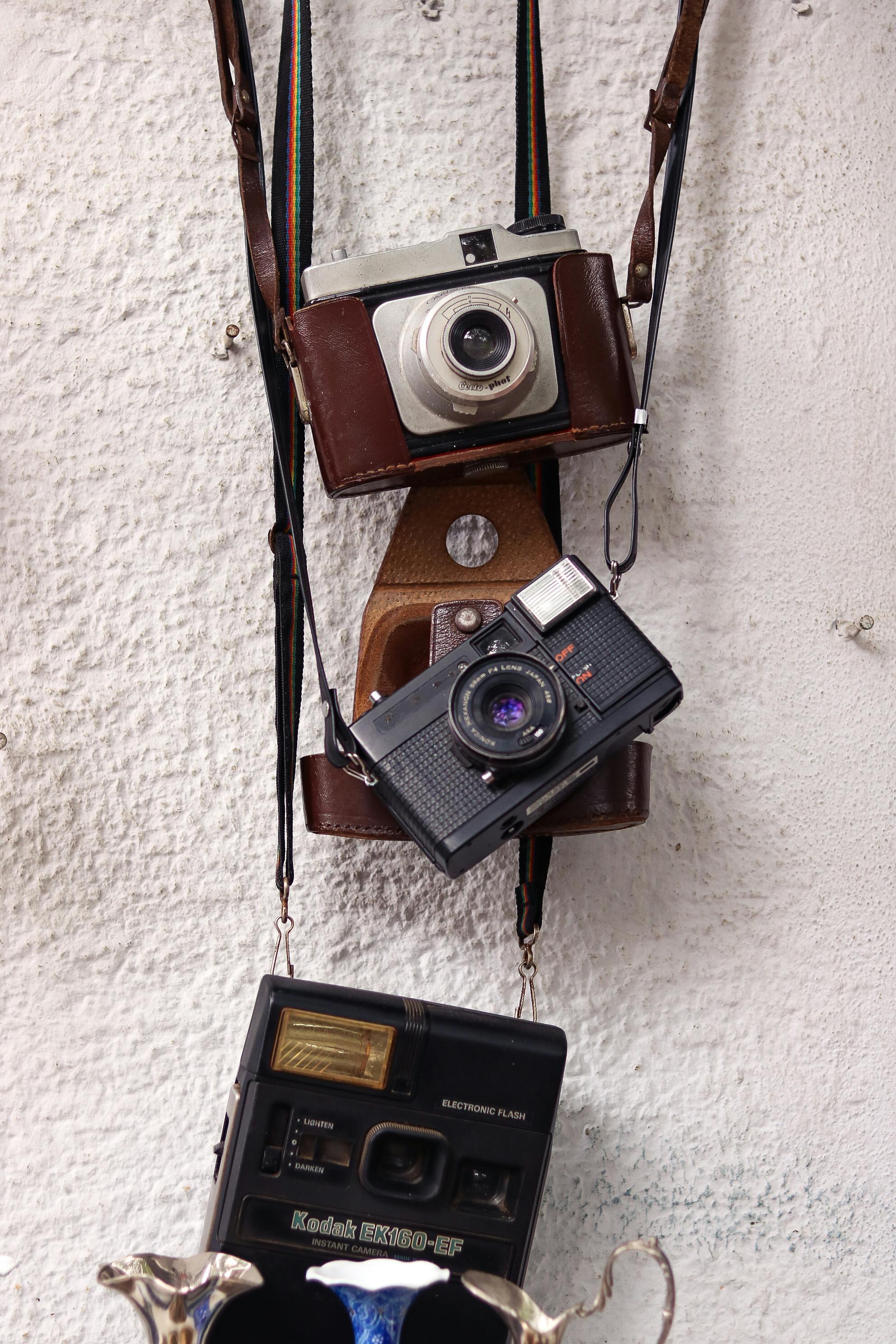 Black and White Polaroid Instant Camera With Photo Paper · Free Stock Photo