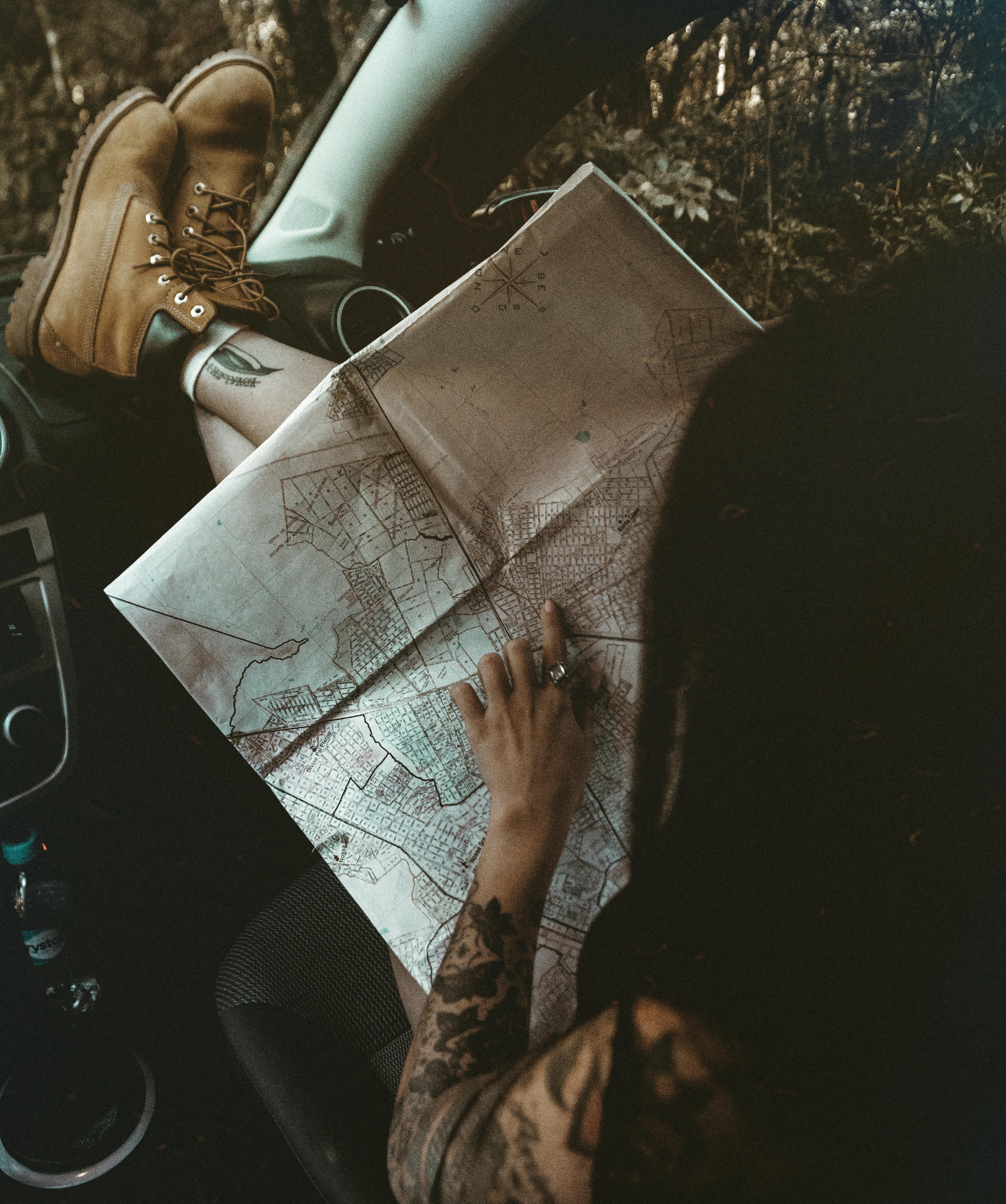 Woman with Map · Free Stock Photo