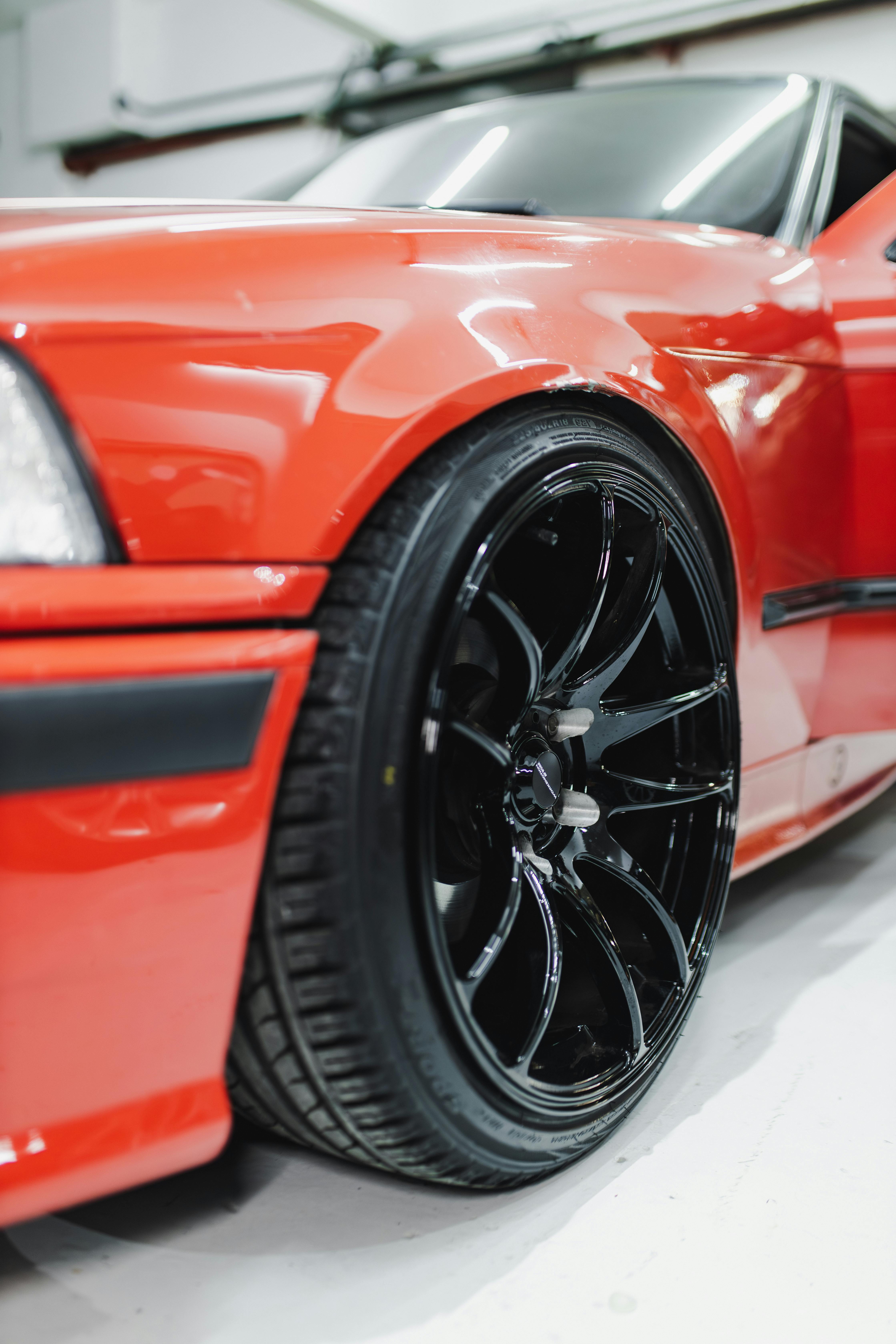 Red Shiny Car with Ferrari Logo · Free Stock Photo