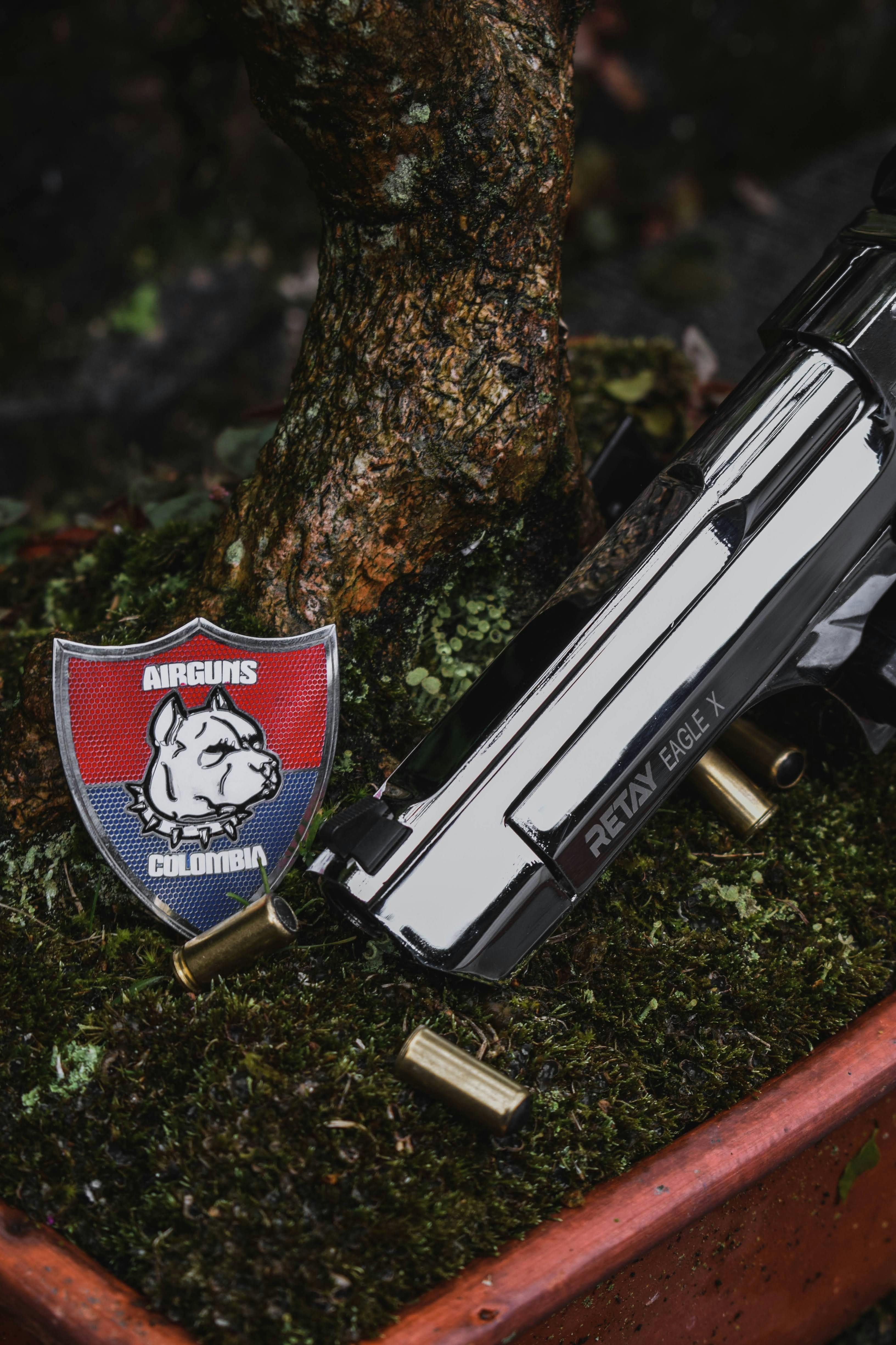 A Gun, Bullets and a Badge · Free Stock Photo