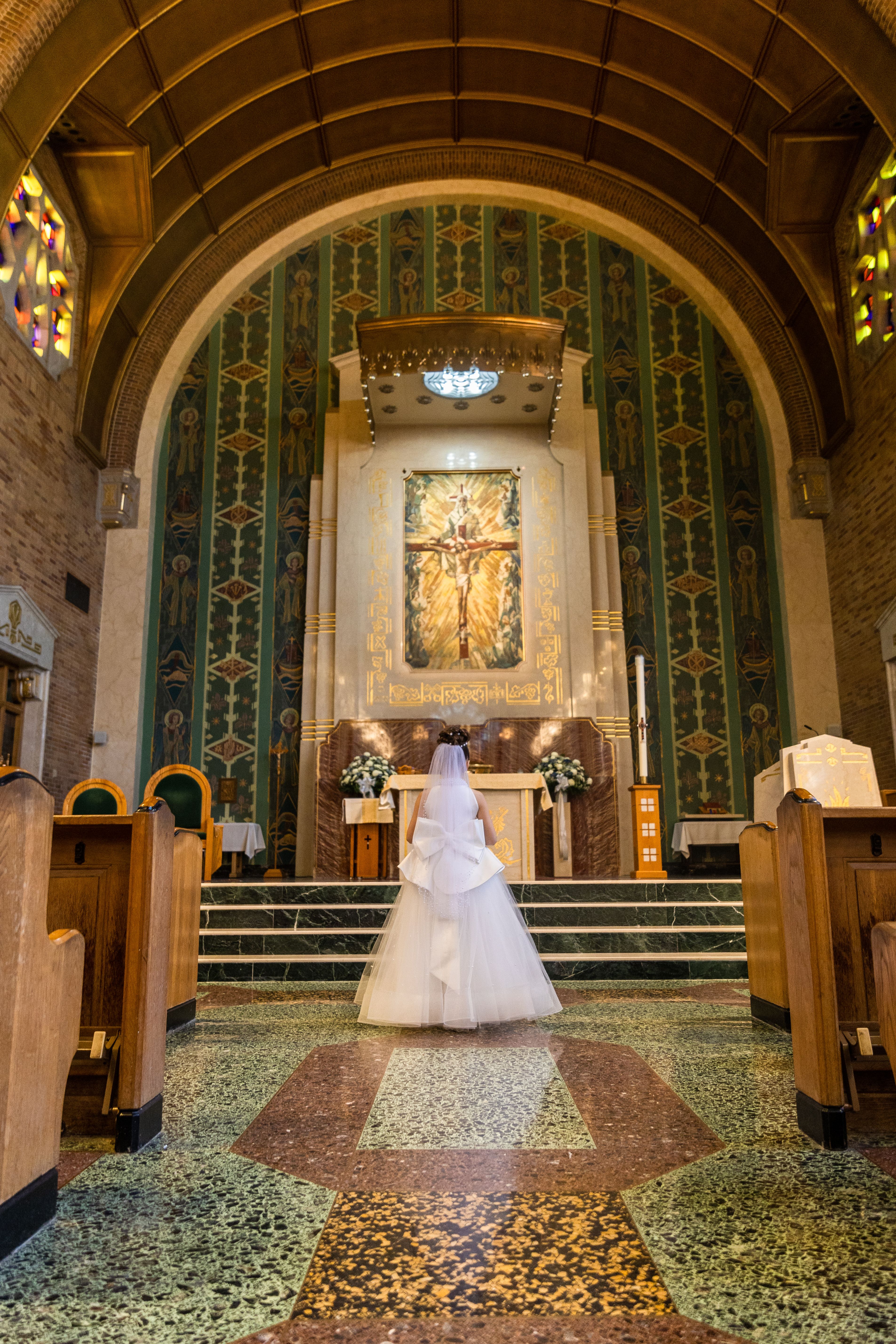 Bride in a Church · Free Stock Photo