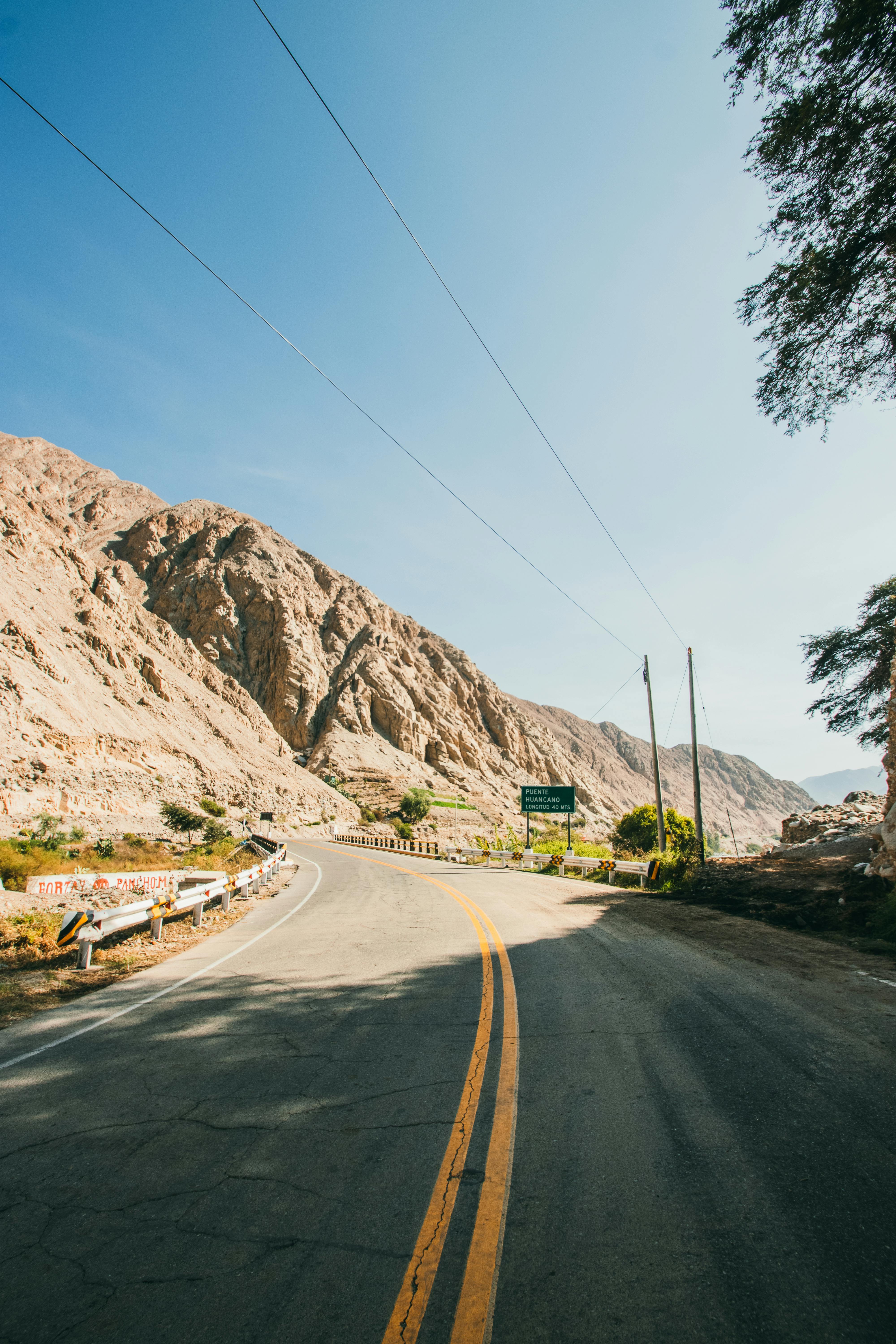 Rock Formation along Road · Free Stock Photo