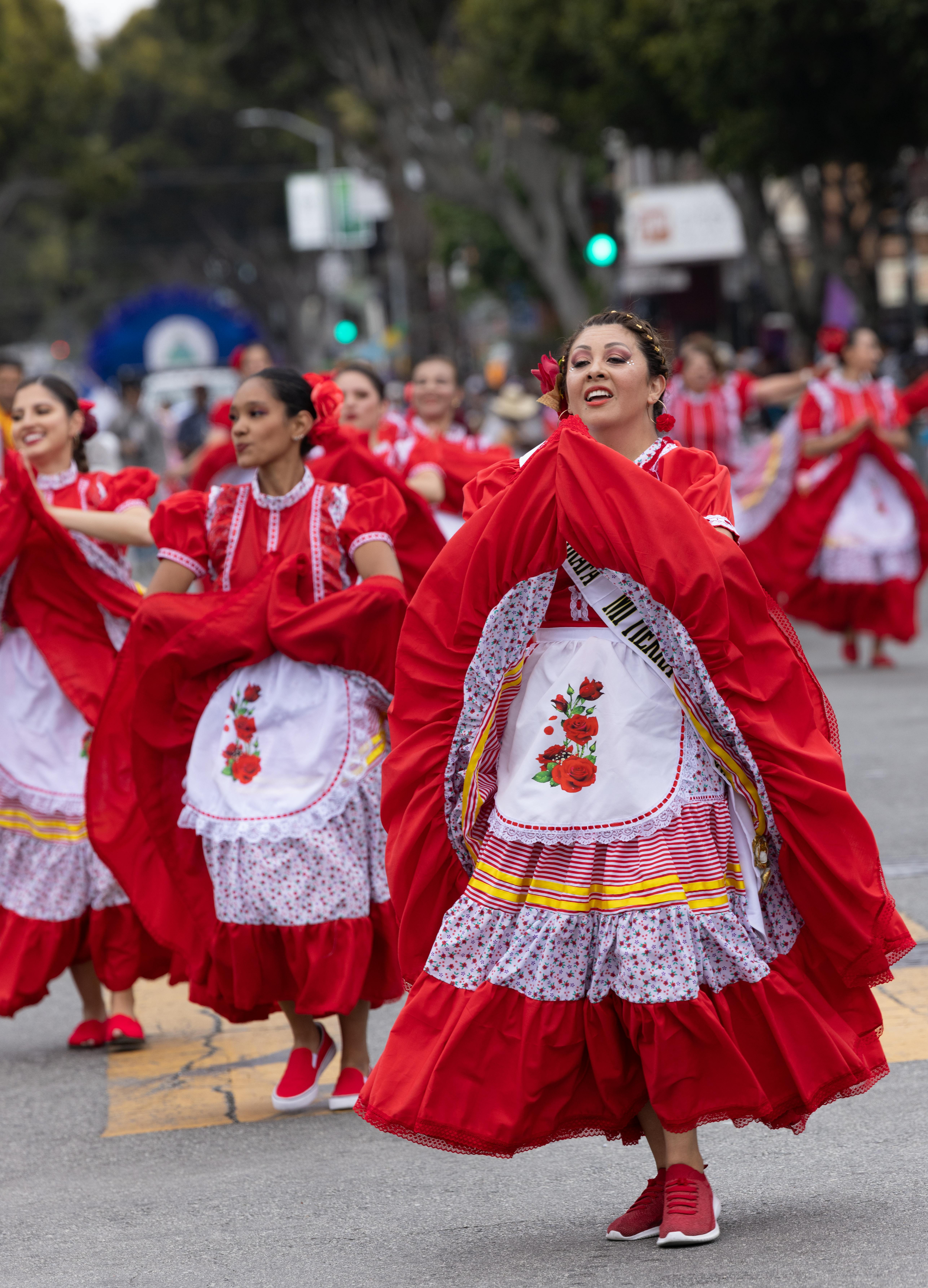 Person in Mask and in Traditional Clothing on Parade · Free Stock Photo
