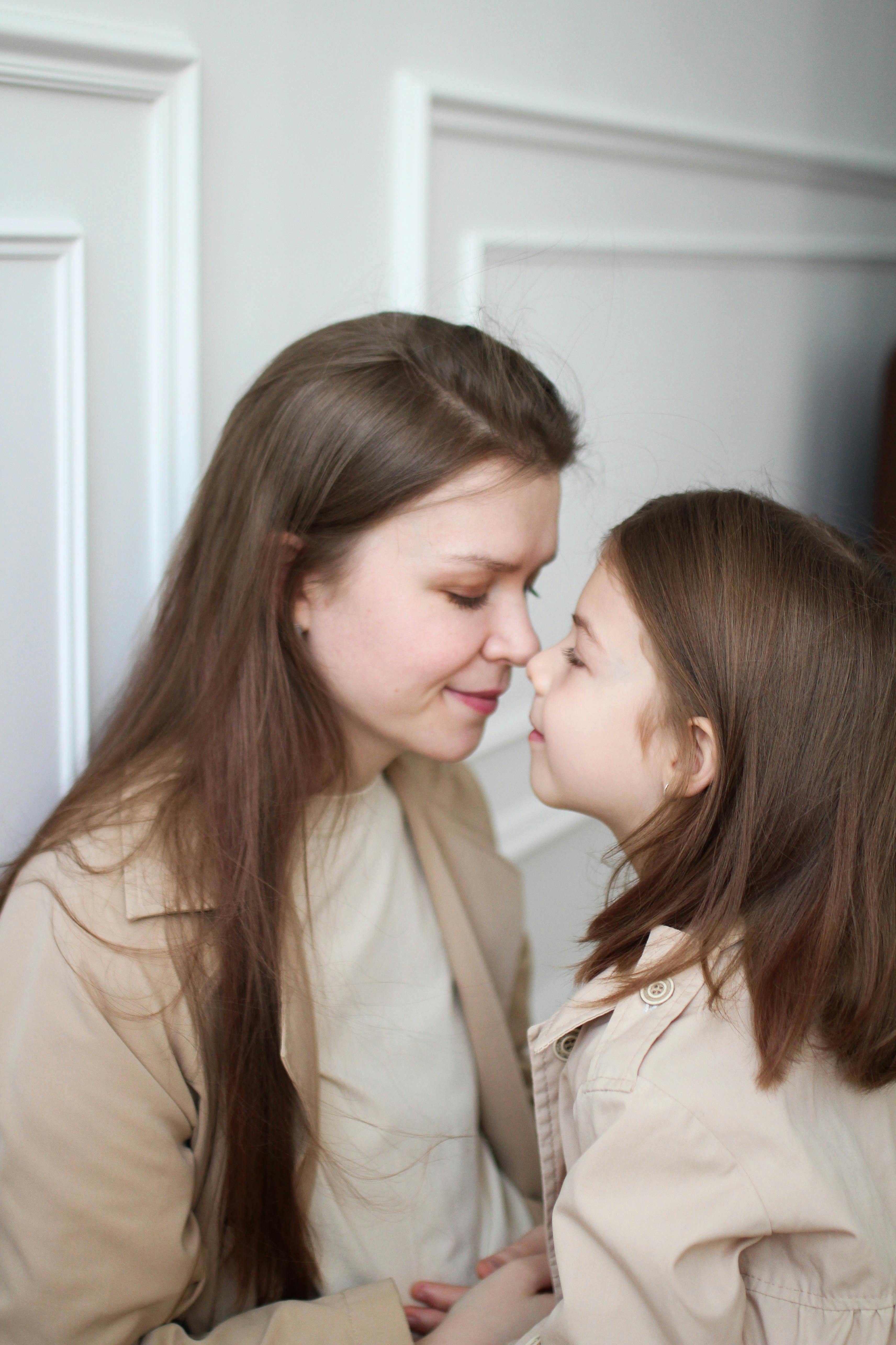 Two Girls Face to Face · Free Stock Photo