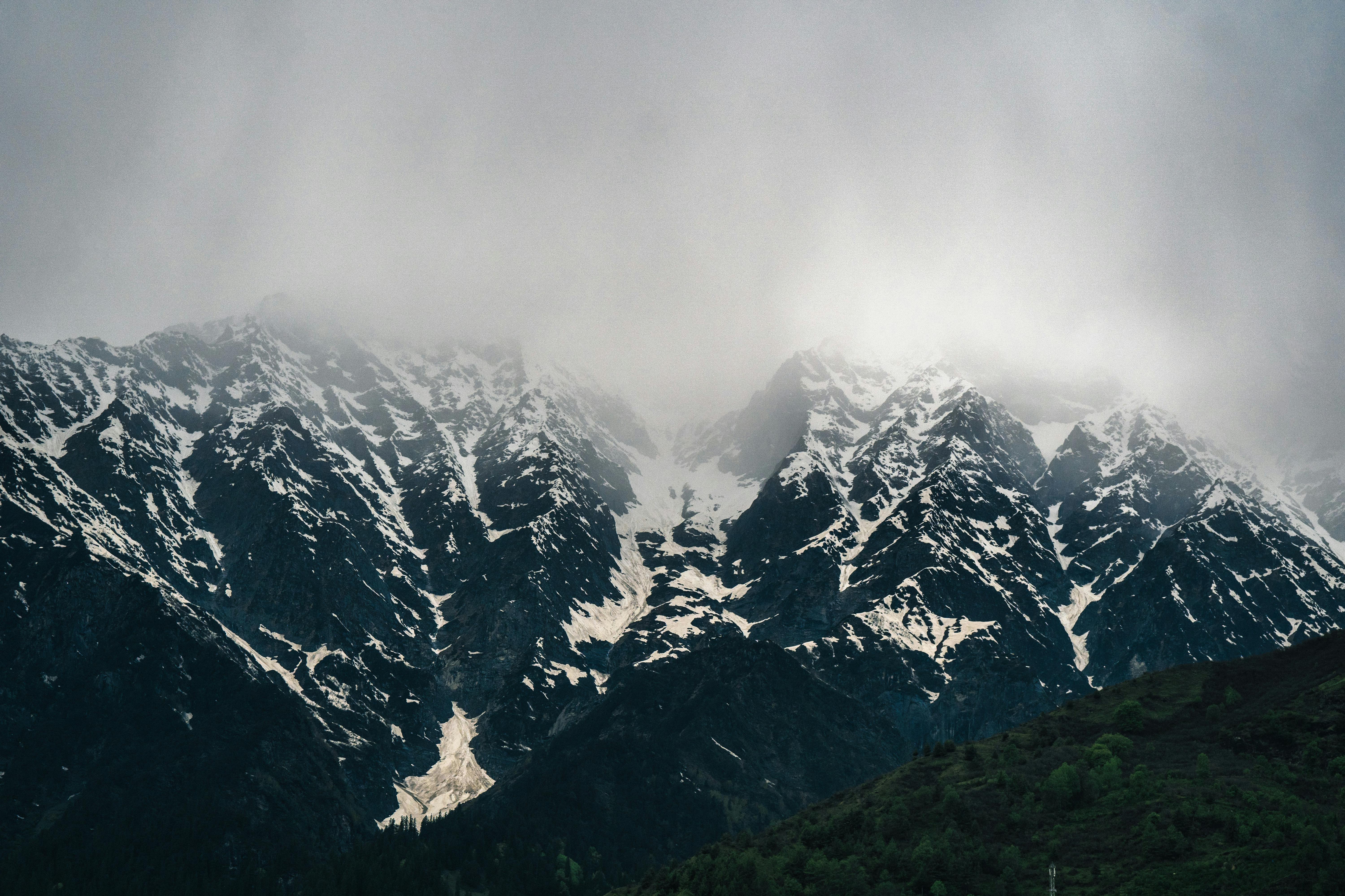 Cloud over Mountains Peaks · Free Stock Photo