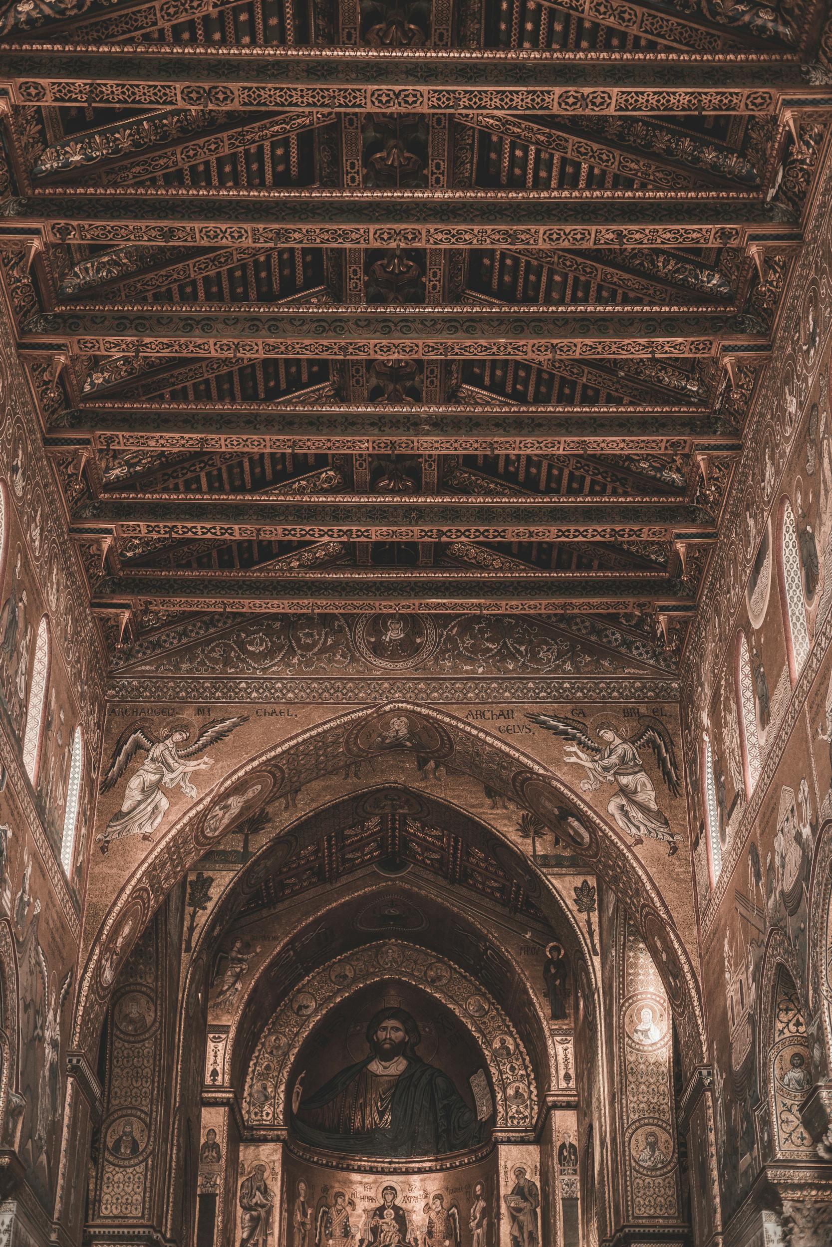 Brown Red Religious Artwork · Free Stock Photo