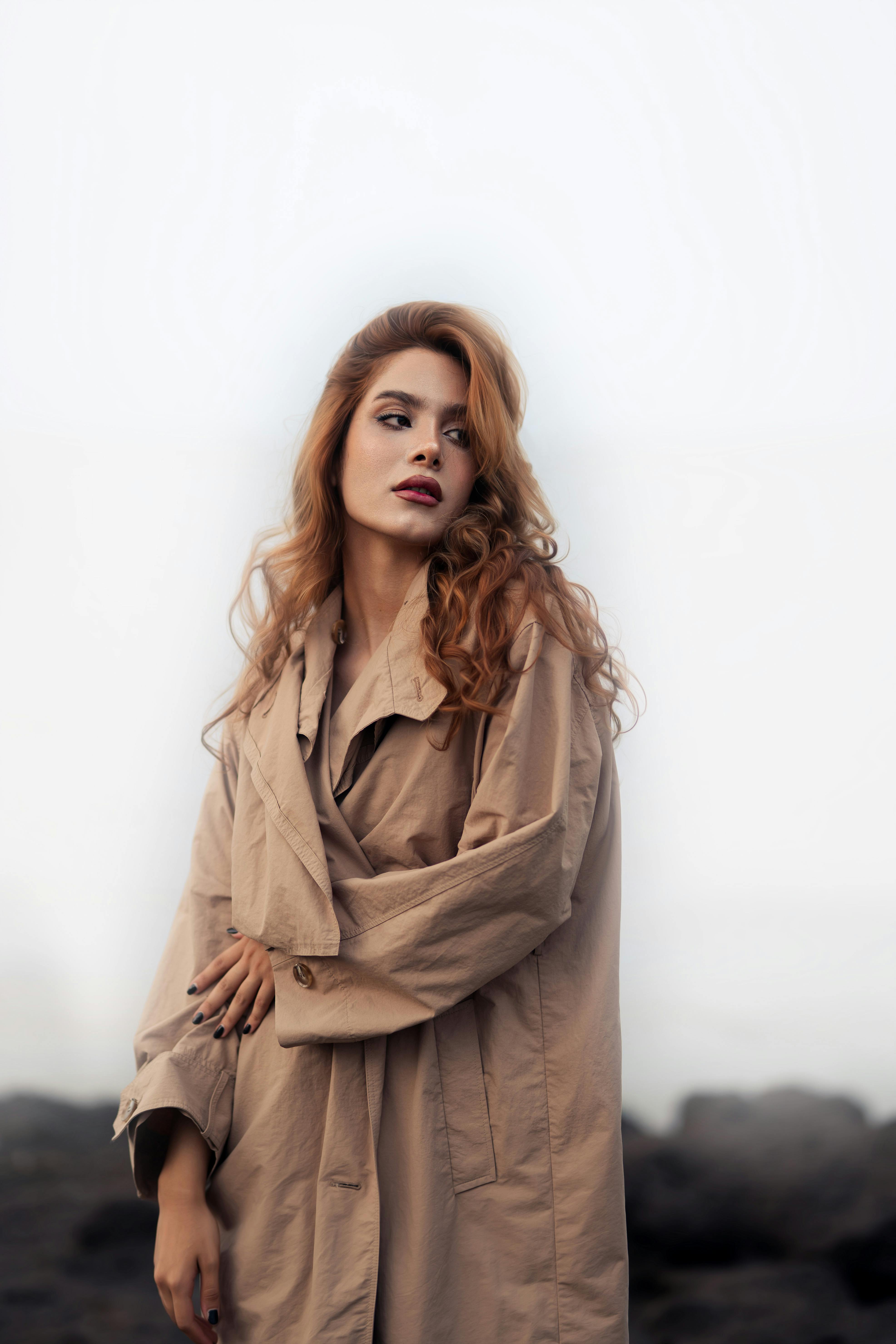 Womanin Coat during Overcast · Free Stock Photo