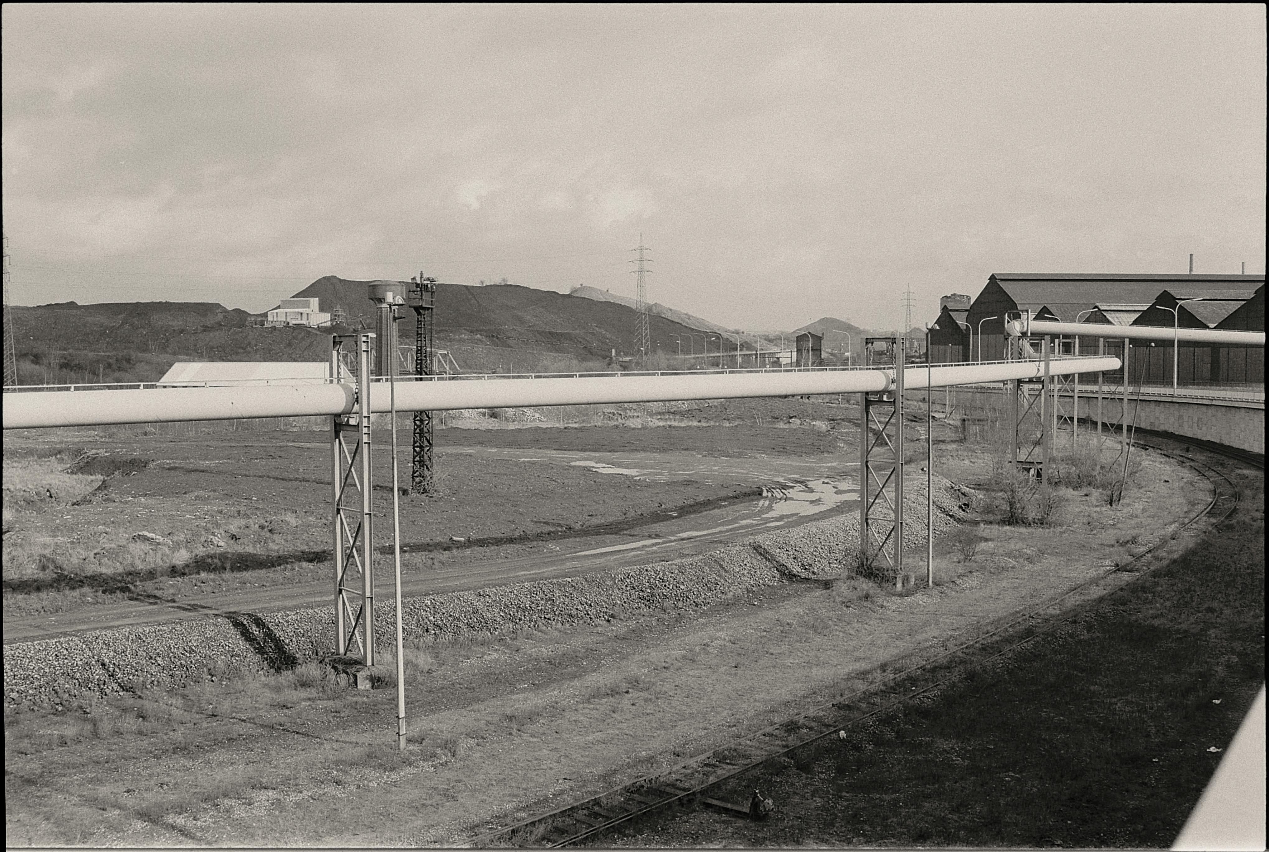 Overhead Pipeline and Narrow-gauge Railway Tracks at the Factory · Free ...