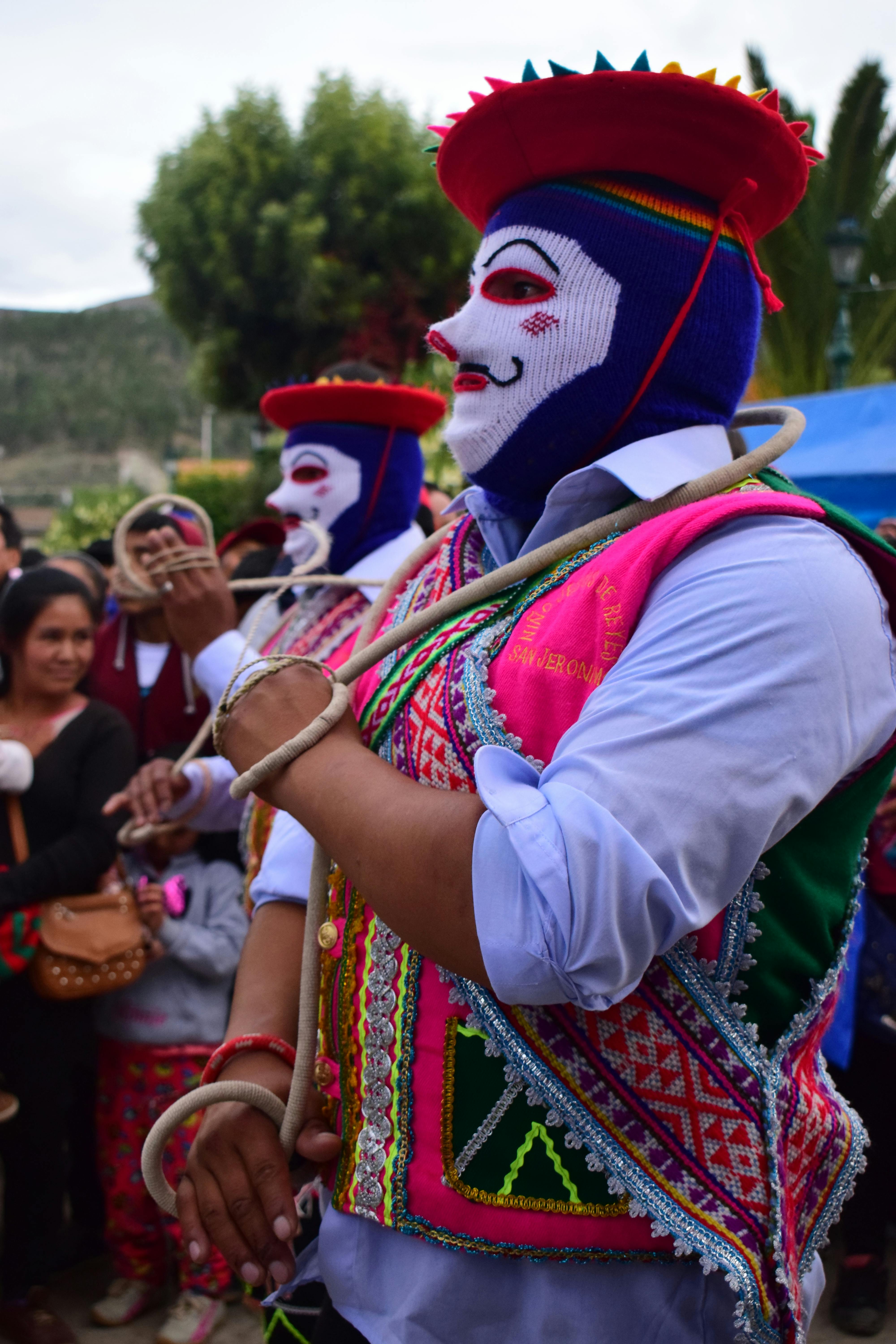 Qhapaq Qulla Dancers in Colorful Costumes at a Festival in Cusko · Free ...
