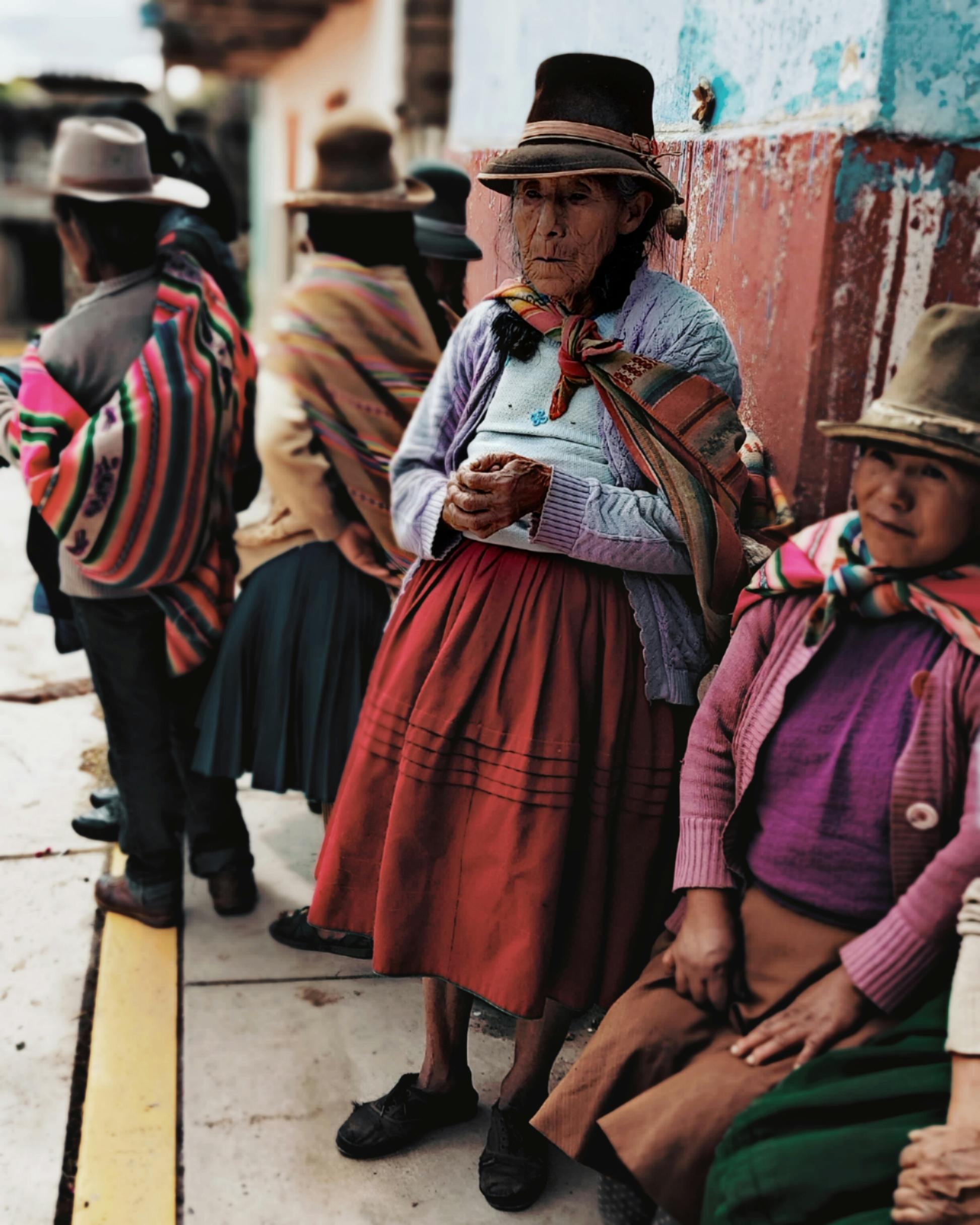 Women on Street in Traditional Peruvian Clothing · Free Stock Photo