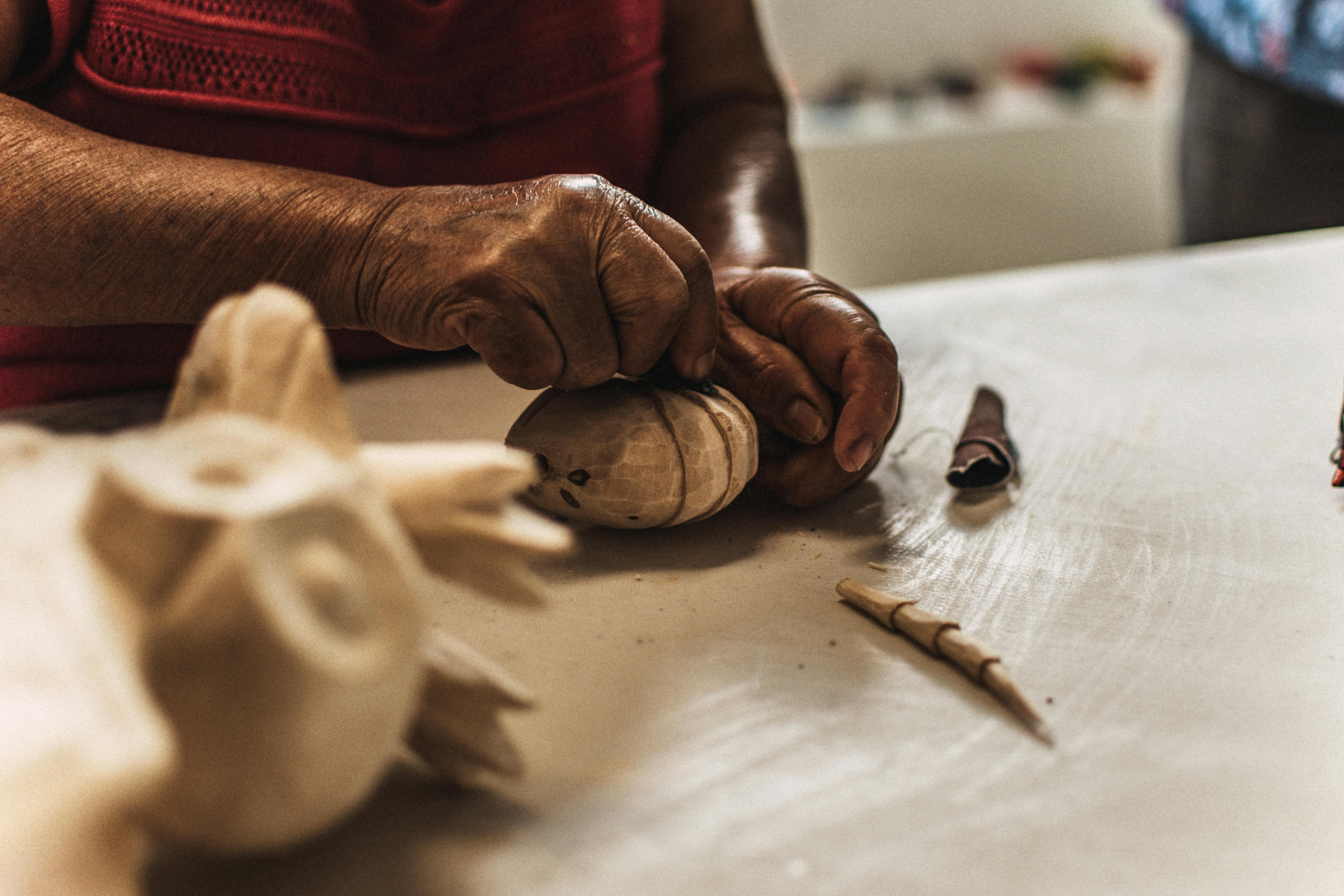 Close up of Working Artisan Hands · Free Stock Photo