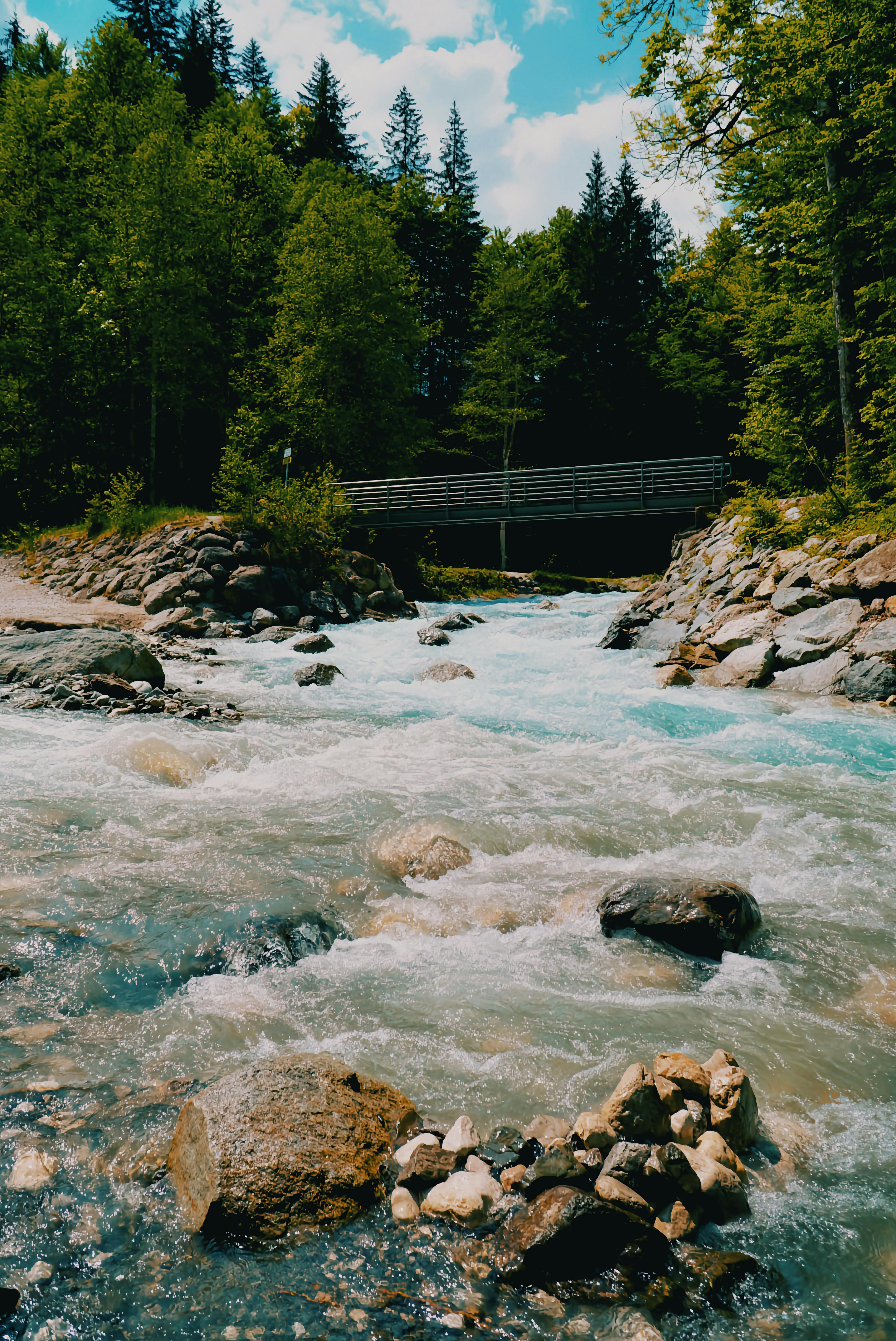 Bridge Over Rocky River · Free Stock Photo