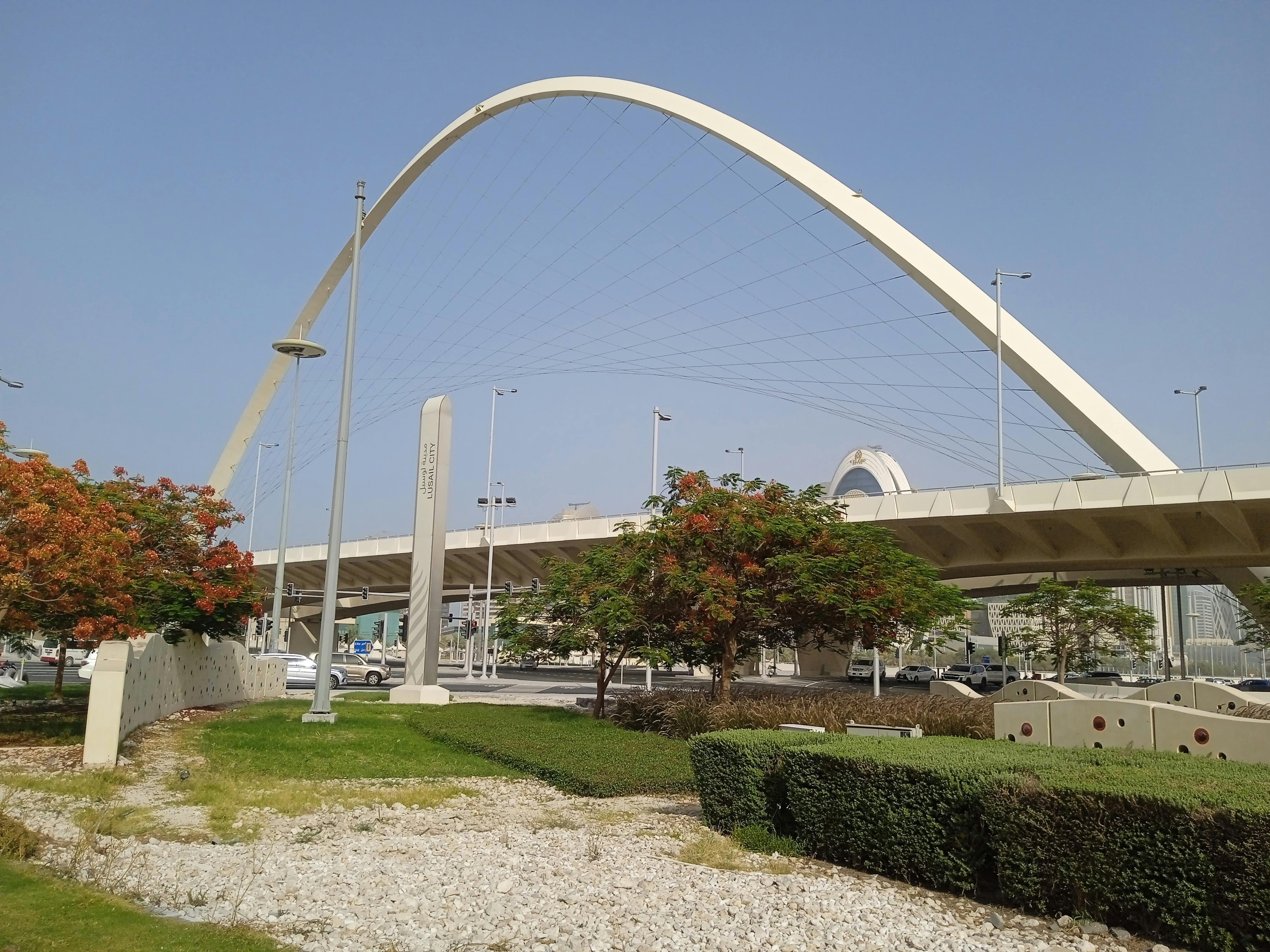 Lusail Marina Interchange Arch in Qatar · Free Stock Photo