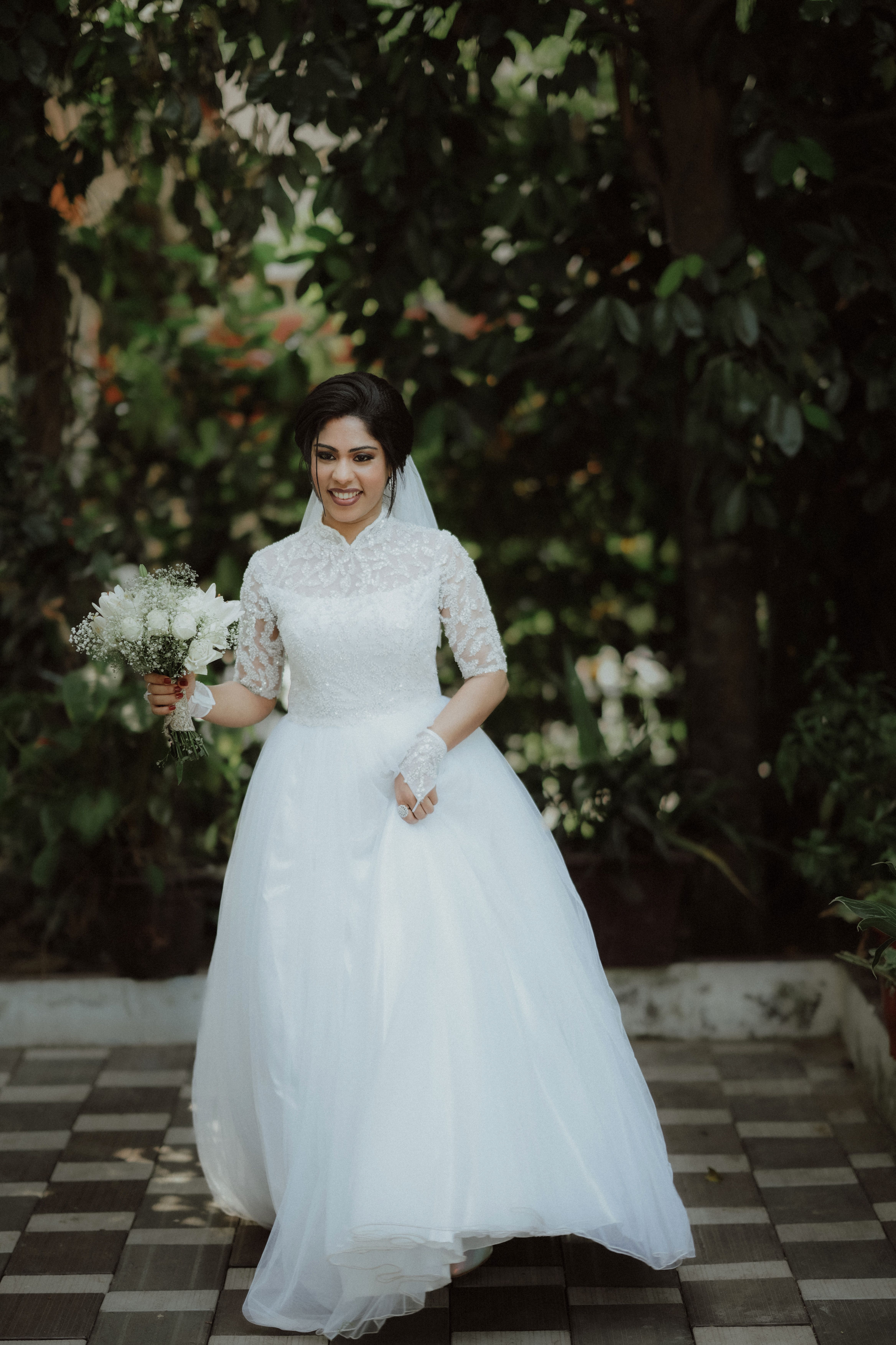 Smiling Bride in Wedding Dress · Free Stock Photo