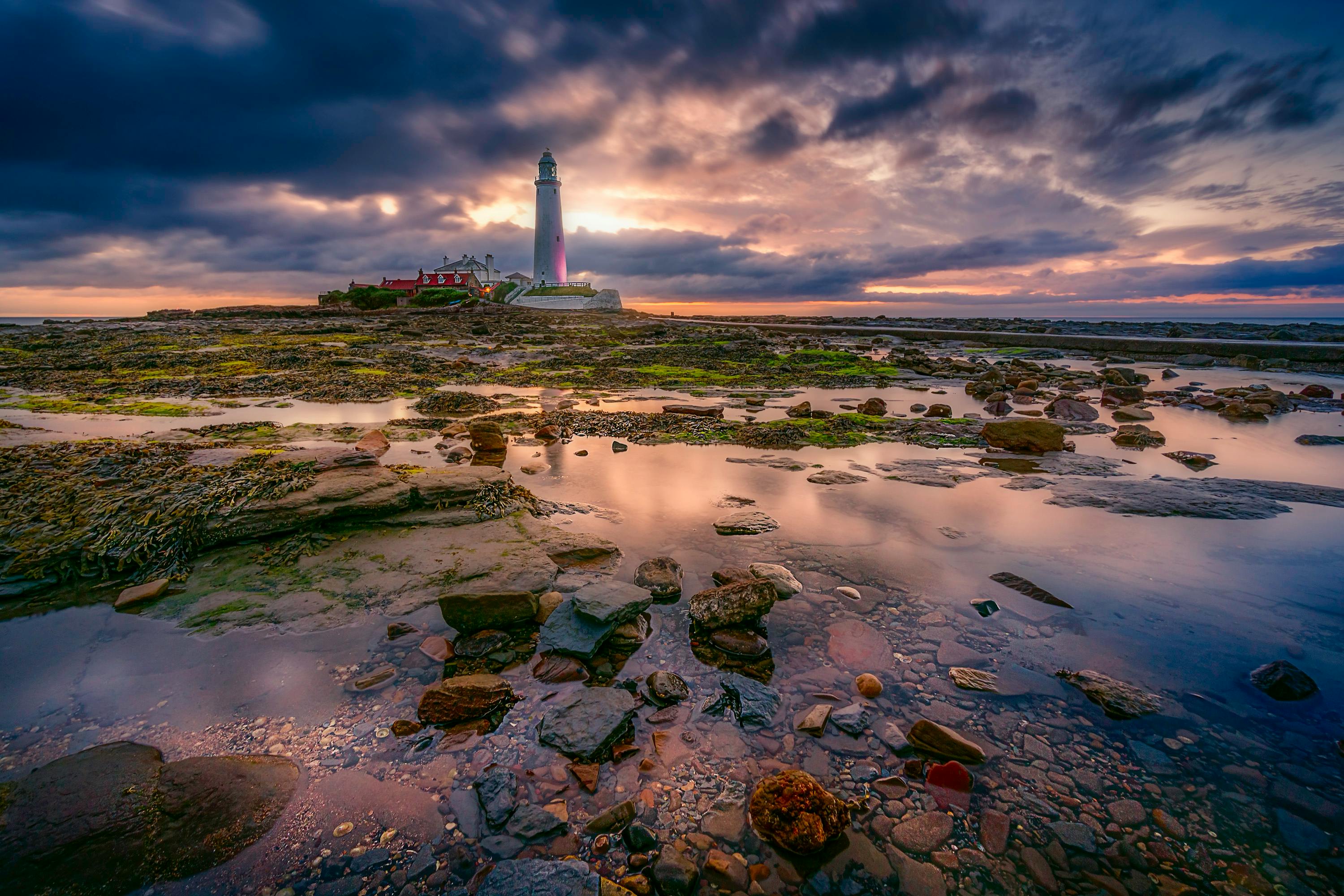 Landscape Photography of White Lighthouse during Cloudy Daytime · Free ...