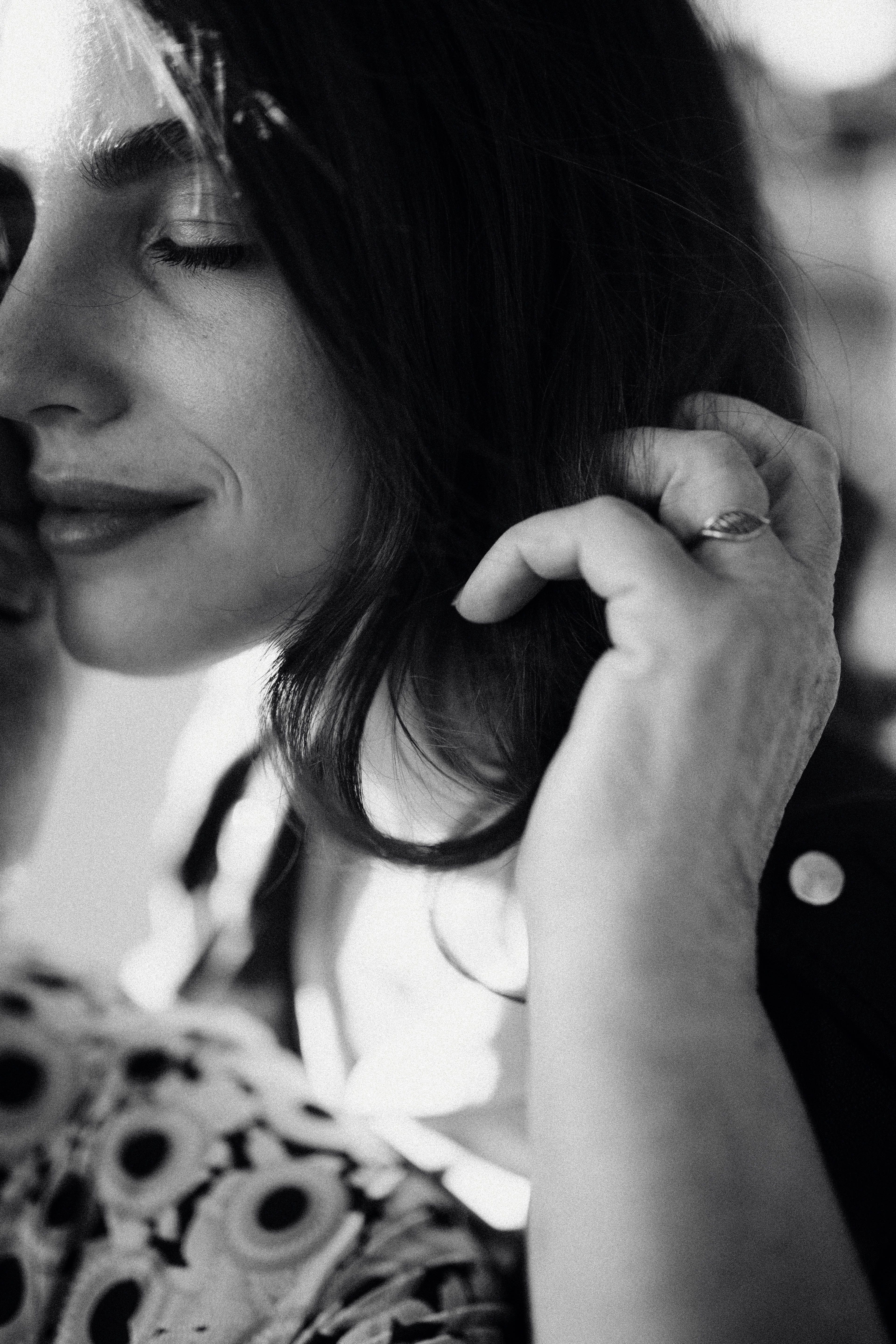 Beautiful Young Woman with Closed Eyes · Free Stock Photo