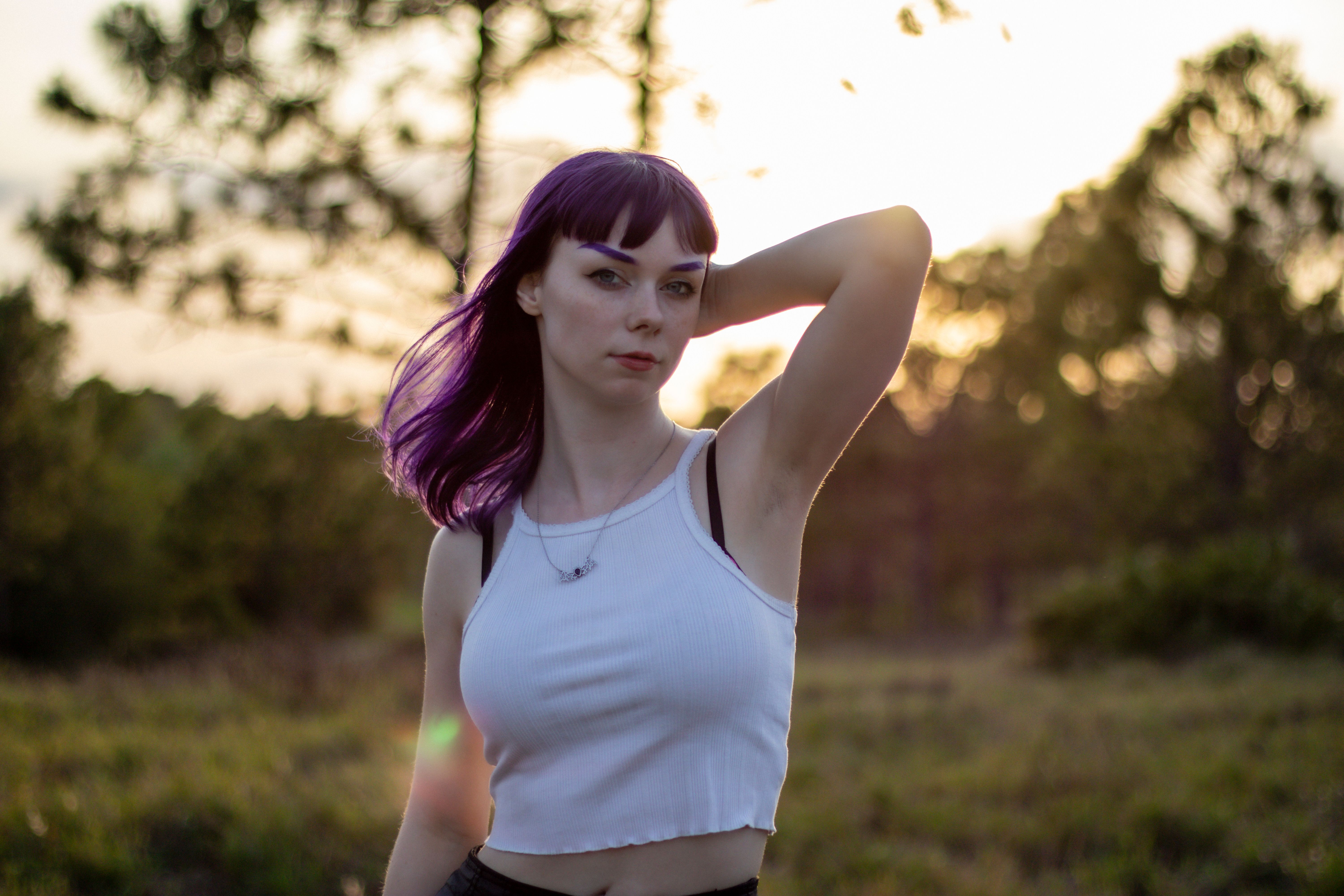 Model in White Tank Top · Free Stock Photo