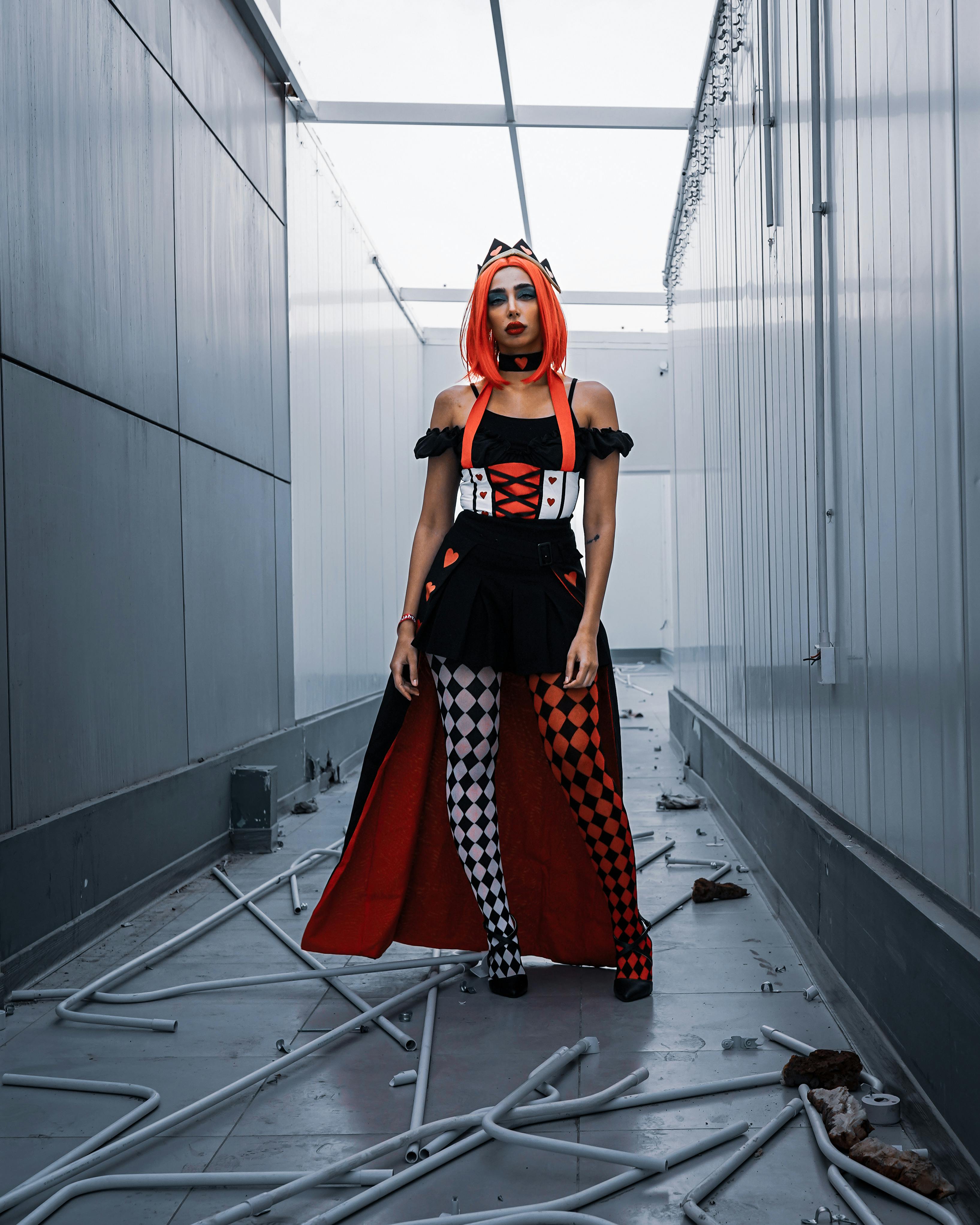 Fashion Model in Eccentric Costume · Free Stock Photo