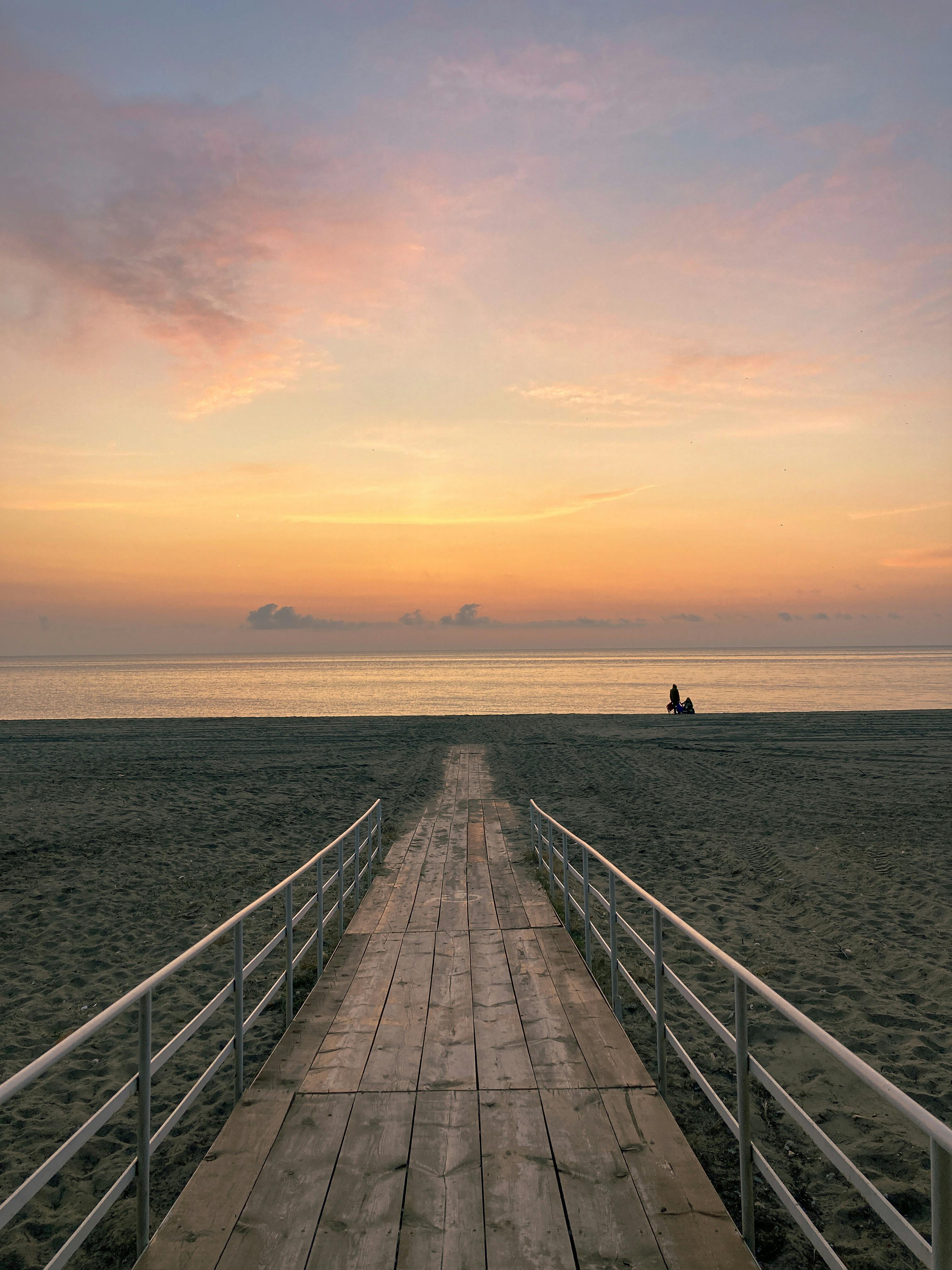 Wooden Footpath on Beach · Free Stock Photo
