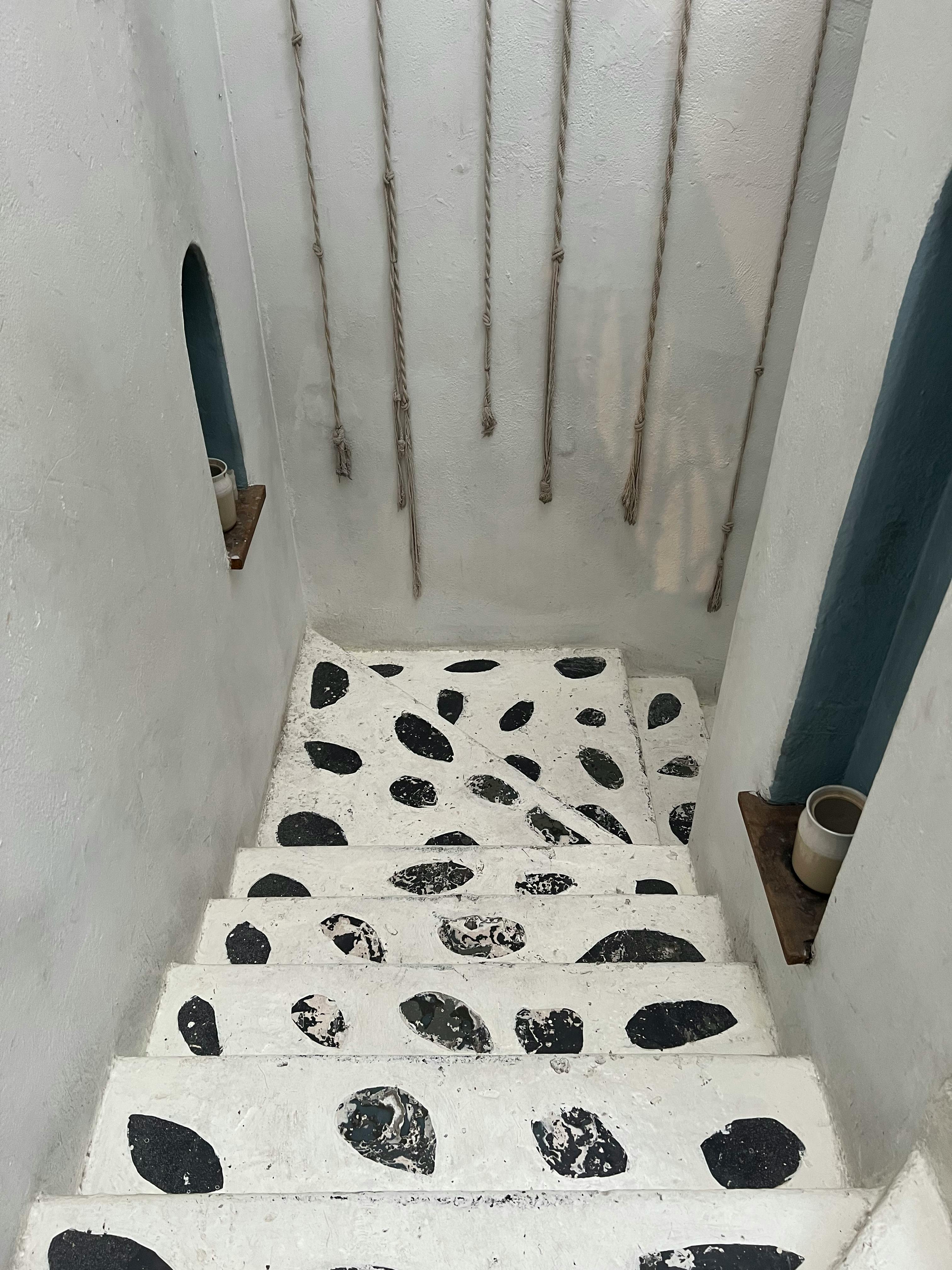 Black Dots on Stairs in a House · Free Stock Photo
