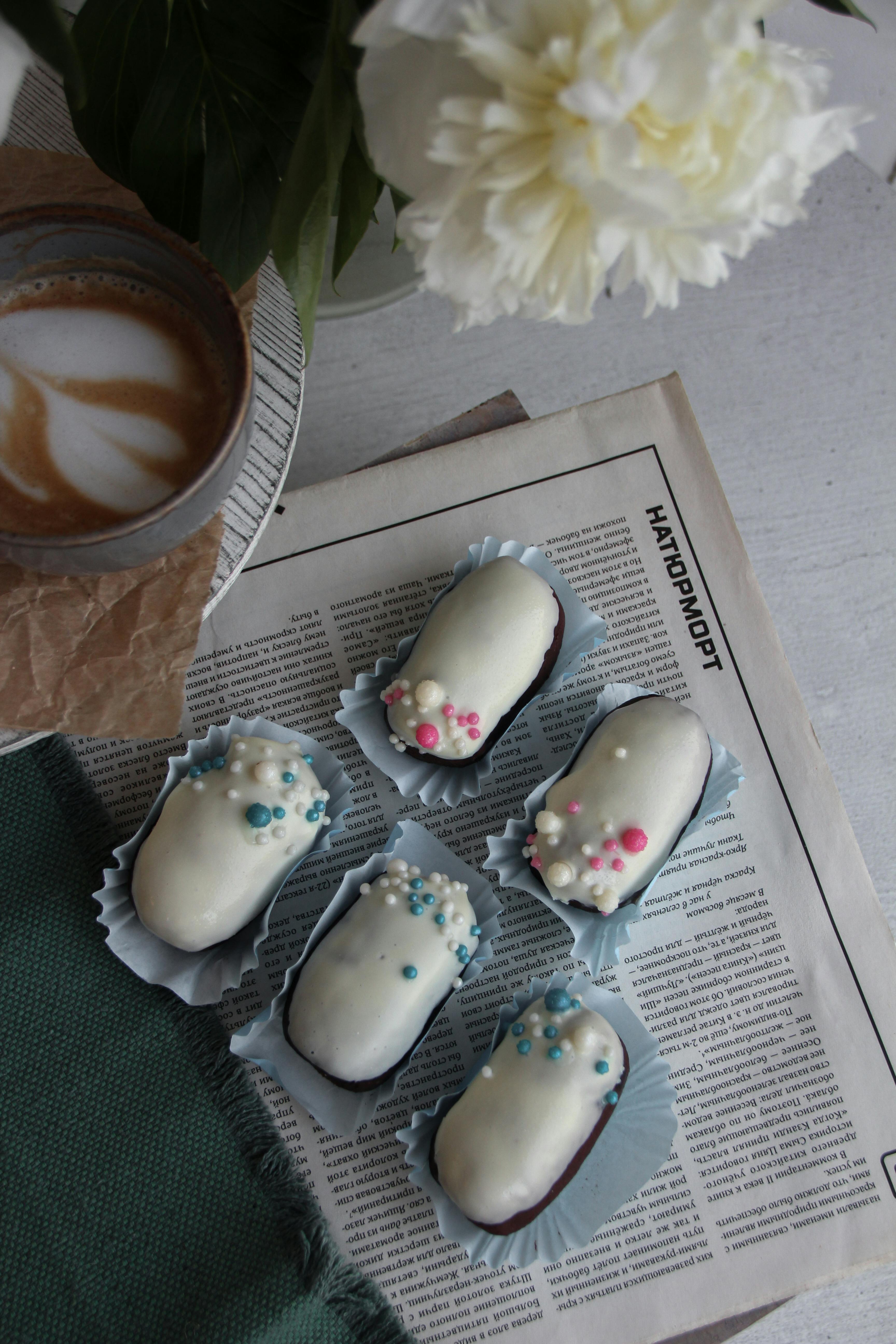 Cookies on a Newspaper · Free Stock Photo
