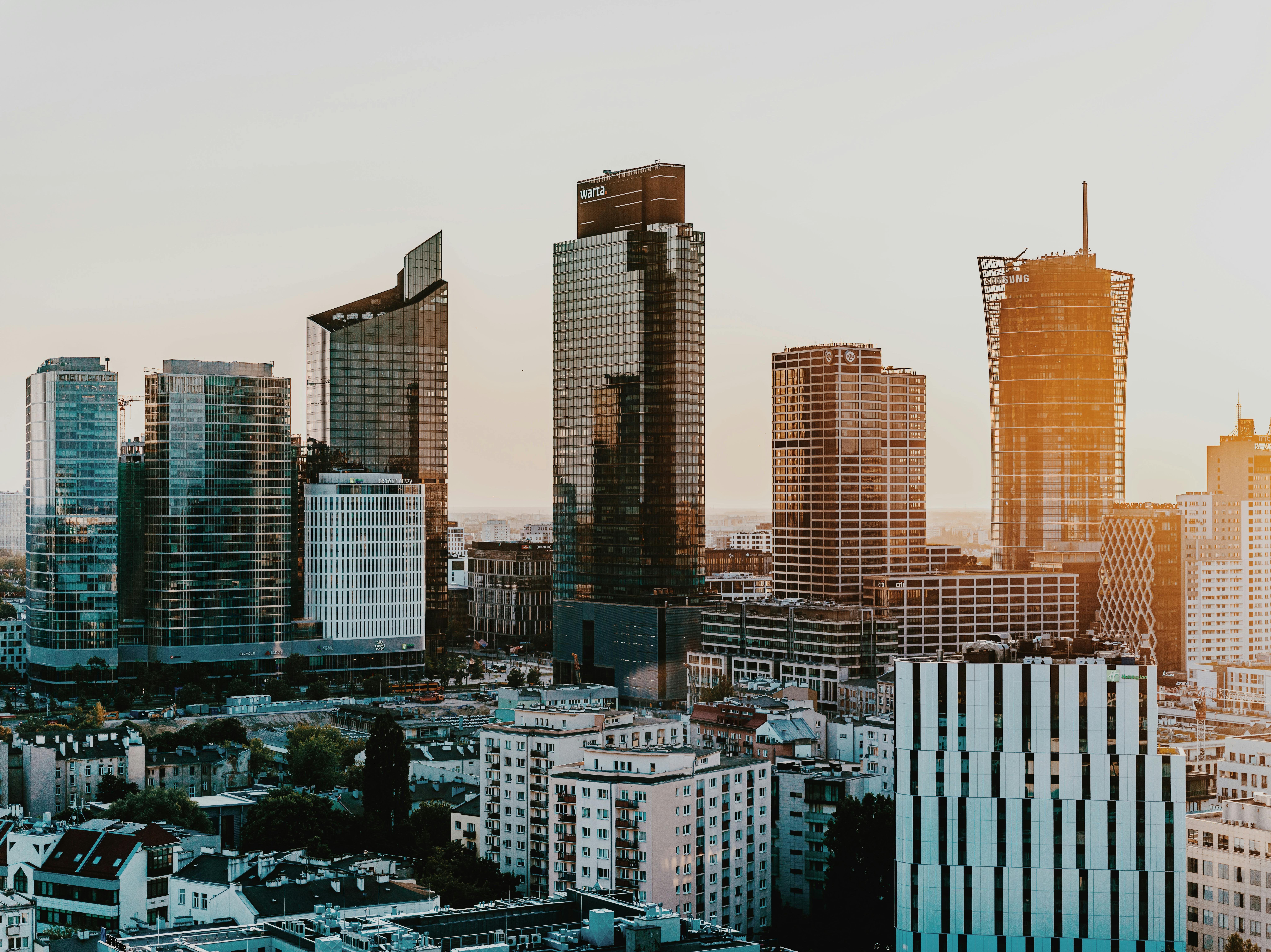 Cityscape of Warsaw · Free Stock Photo