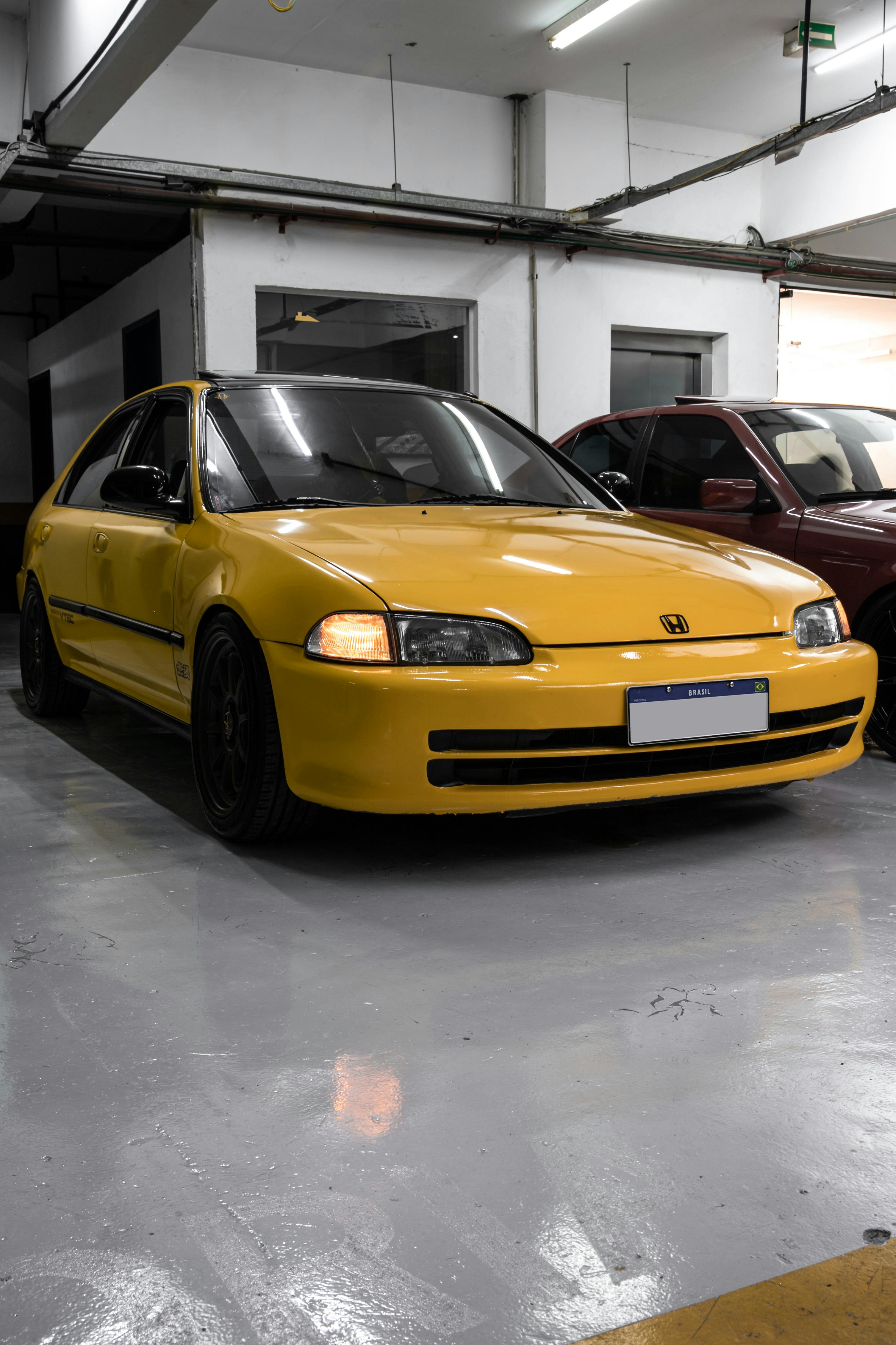 Yellow Honda Civic · Free Stock Photo