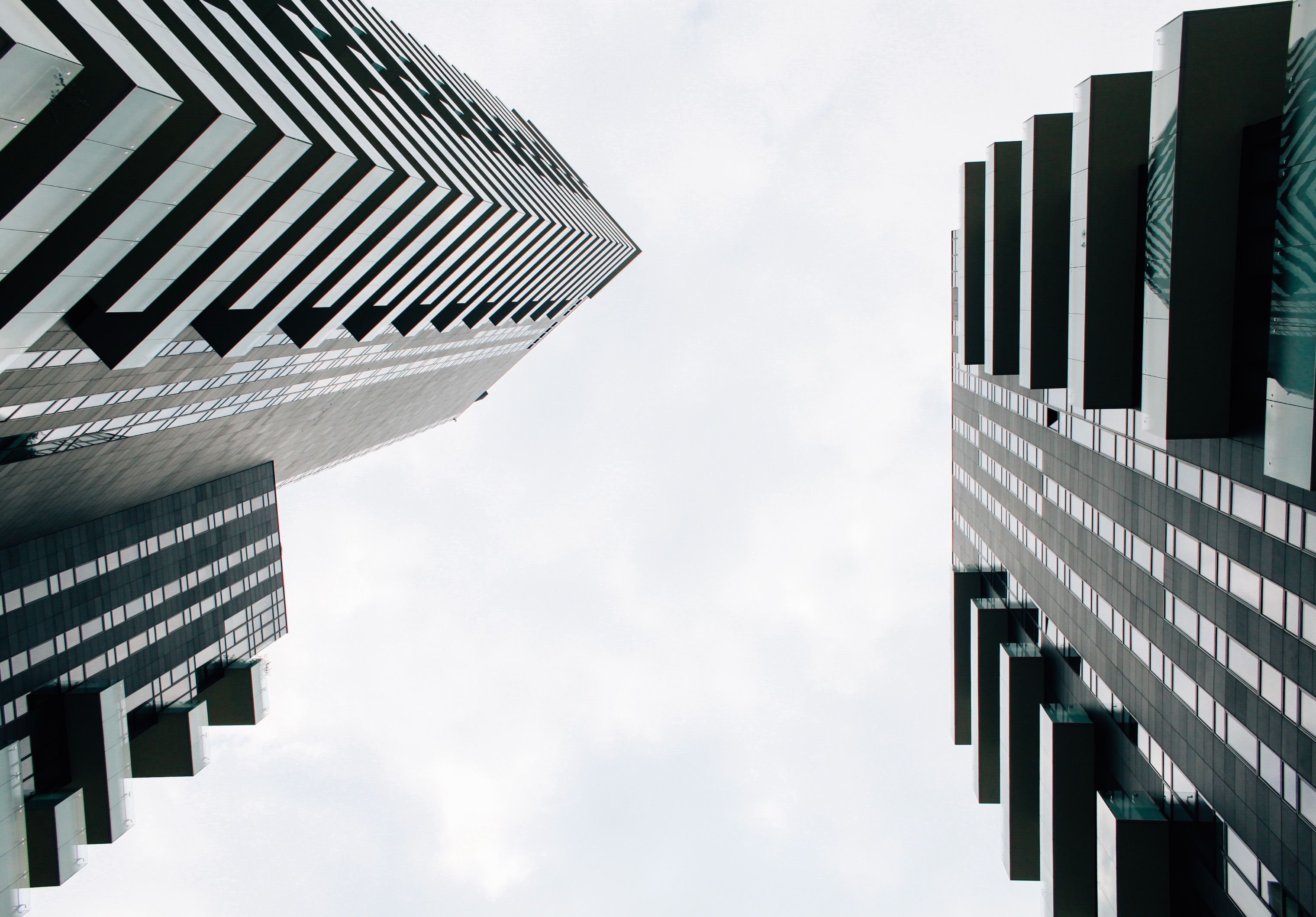 Overcast over Skyscrapers · Free Stock Photo