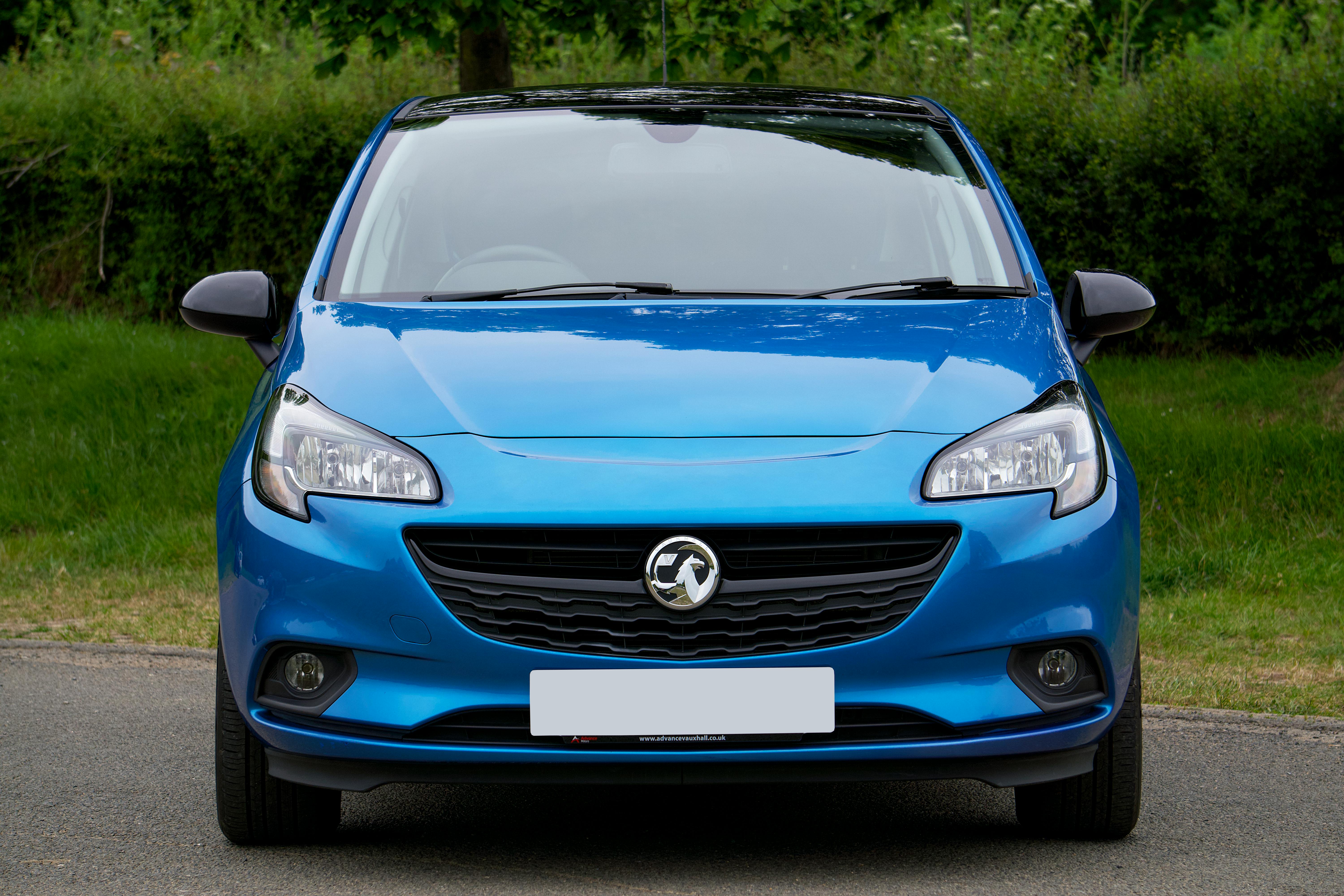Blue Vauxhall Corsa · Free Stock Photo