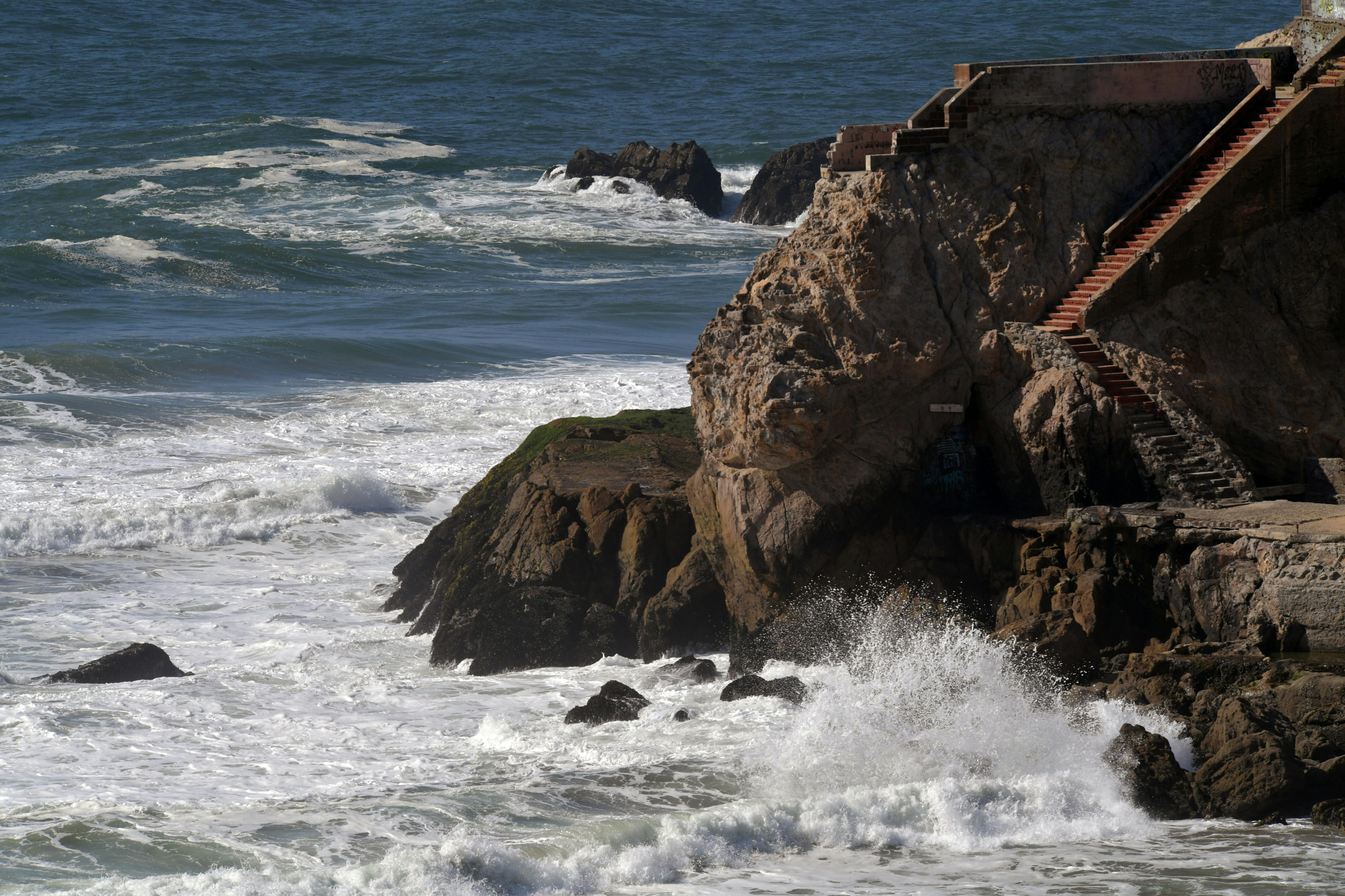 Wave Crushing on Rock on Sea Shore · Free Stock Photo