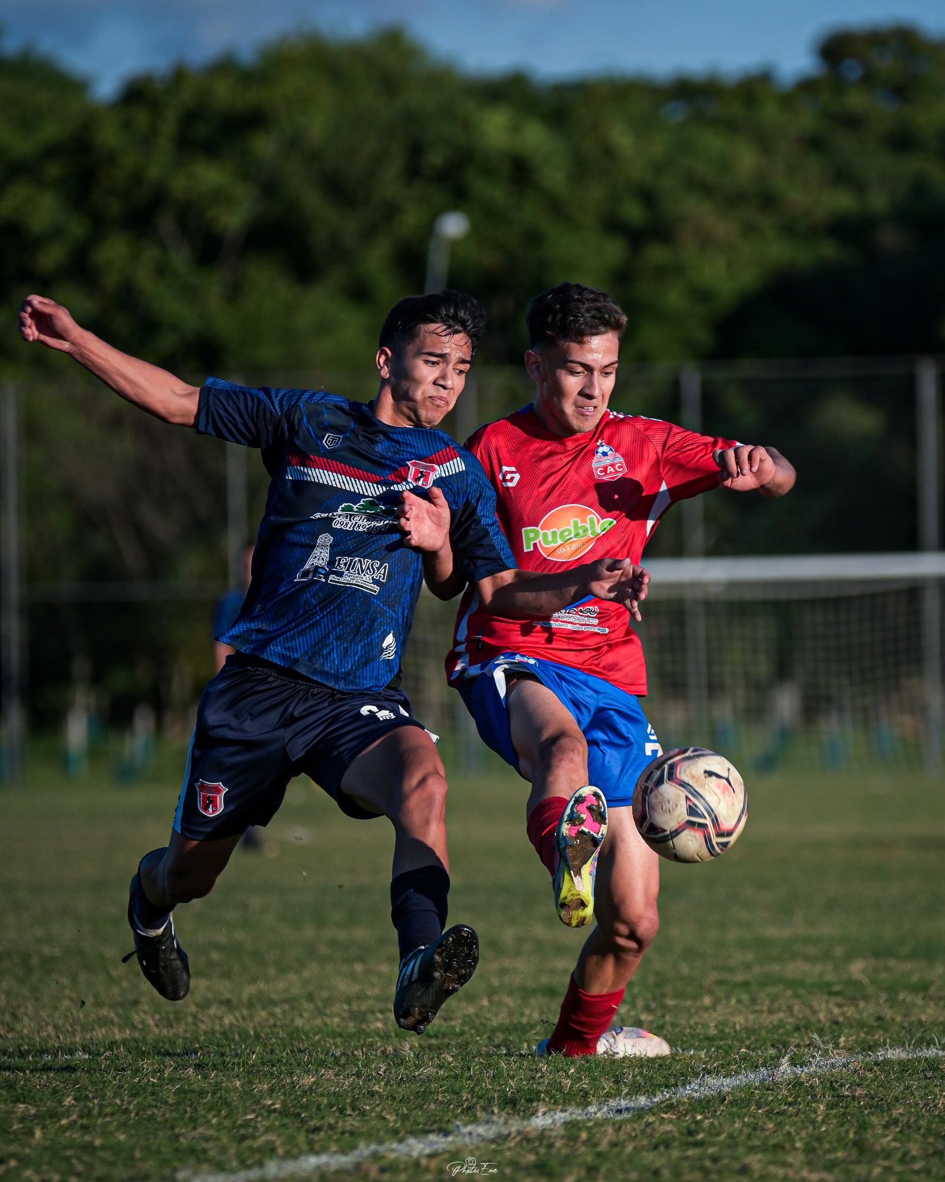 Two Men Playing Soccer at Soccer Field Near Green Plants during Daytime ...