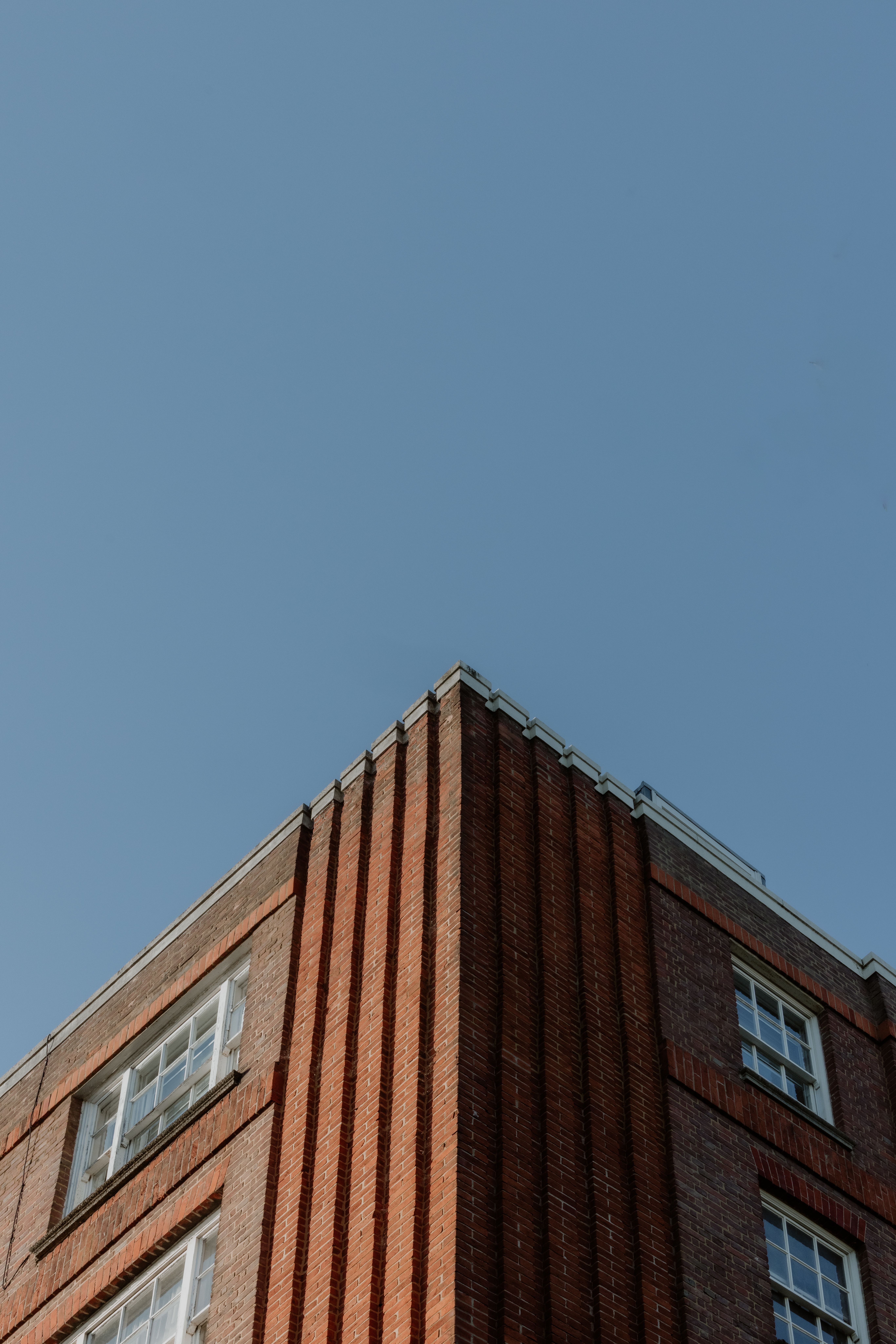 Low Angle Shot of a Bay Window · Free Stock Photo