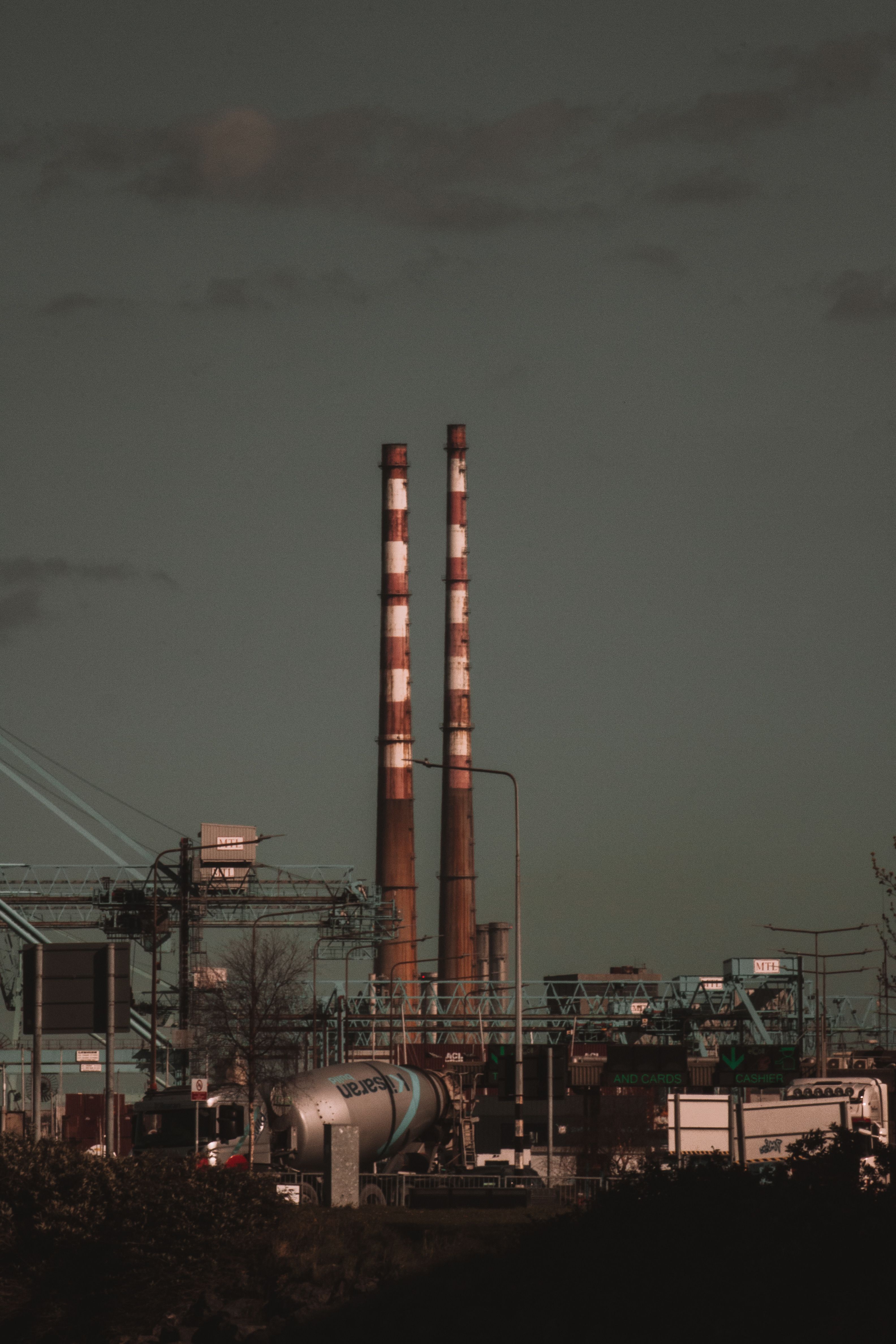 Factory and High Chimneys · Free Stock Photo
