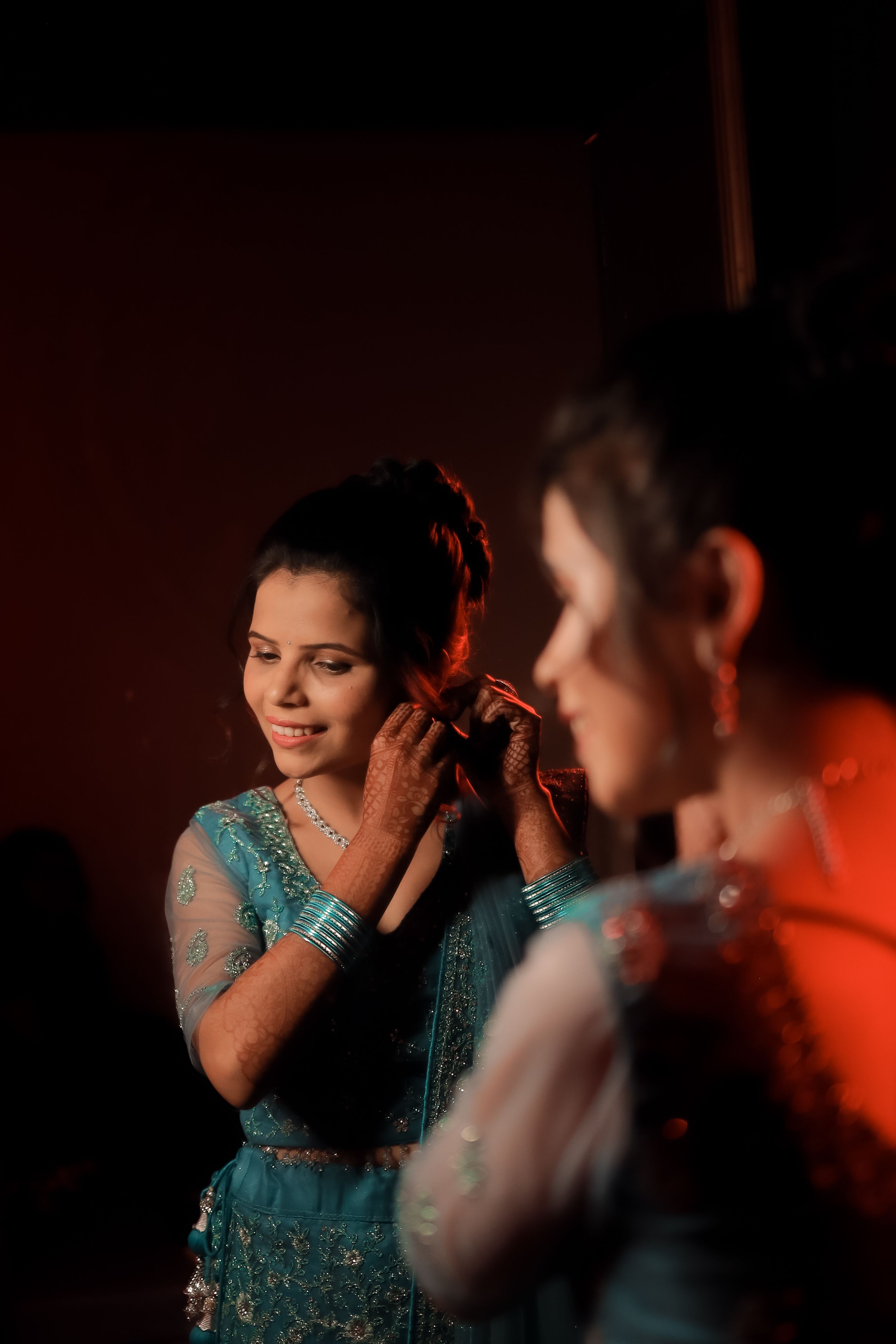A Reflection of a Woman in a Mirror · Free Stock Photo