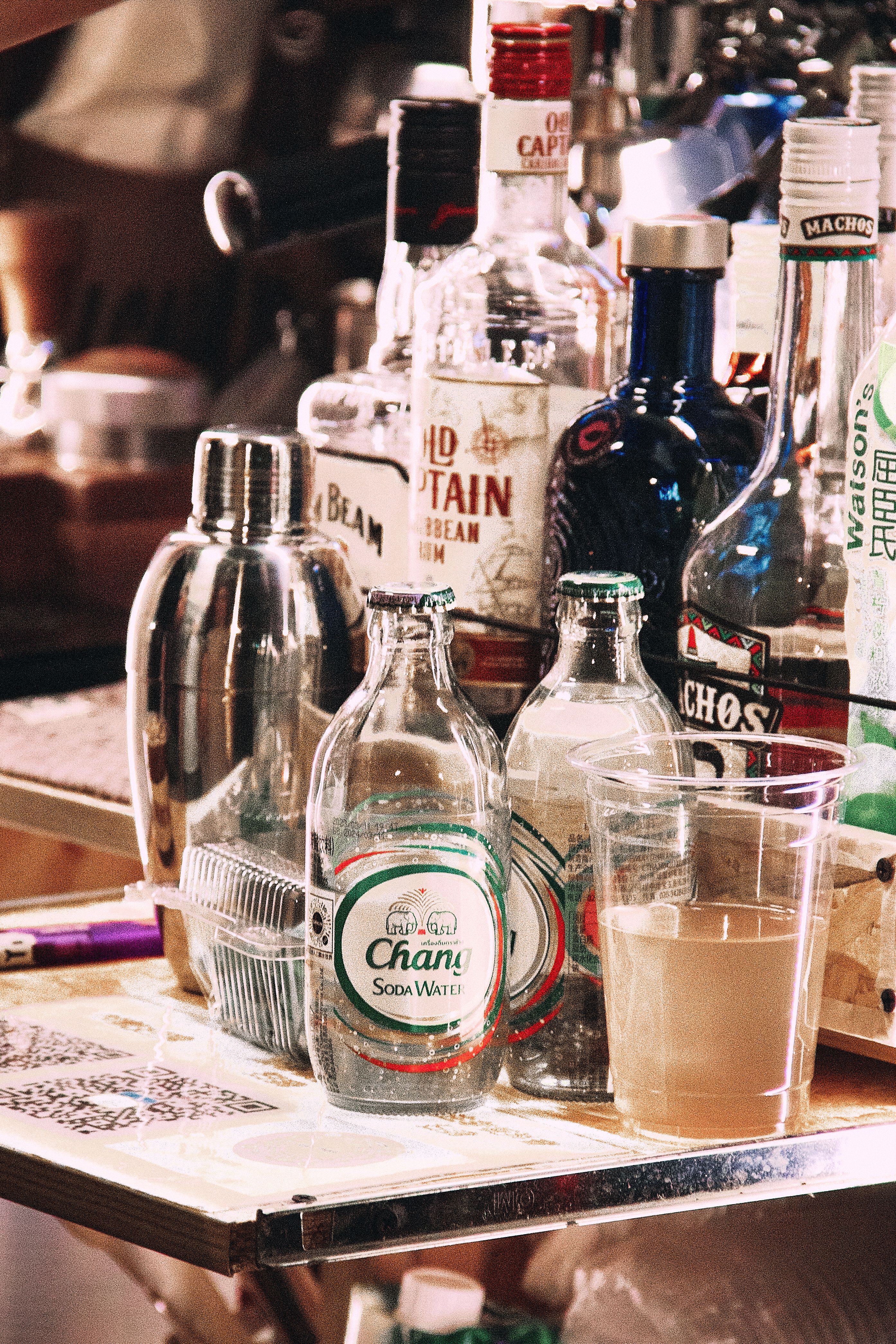 Wine Bottles and Drinking Glasses · Free Stock Photo